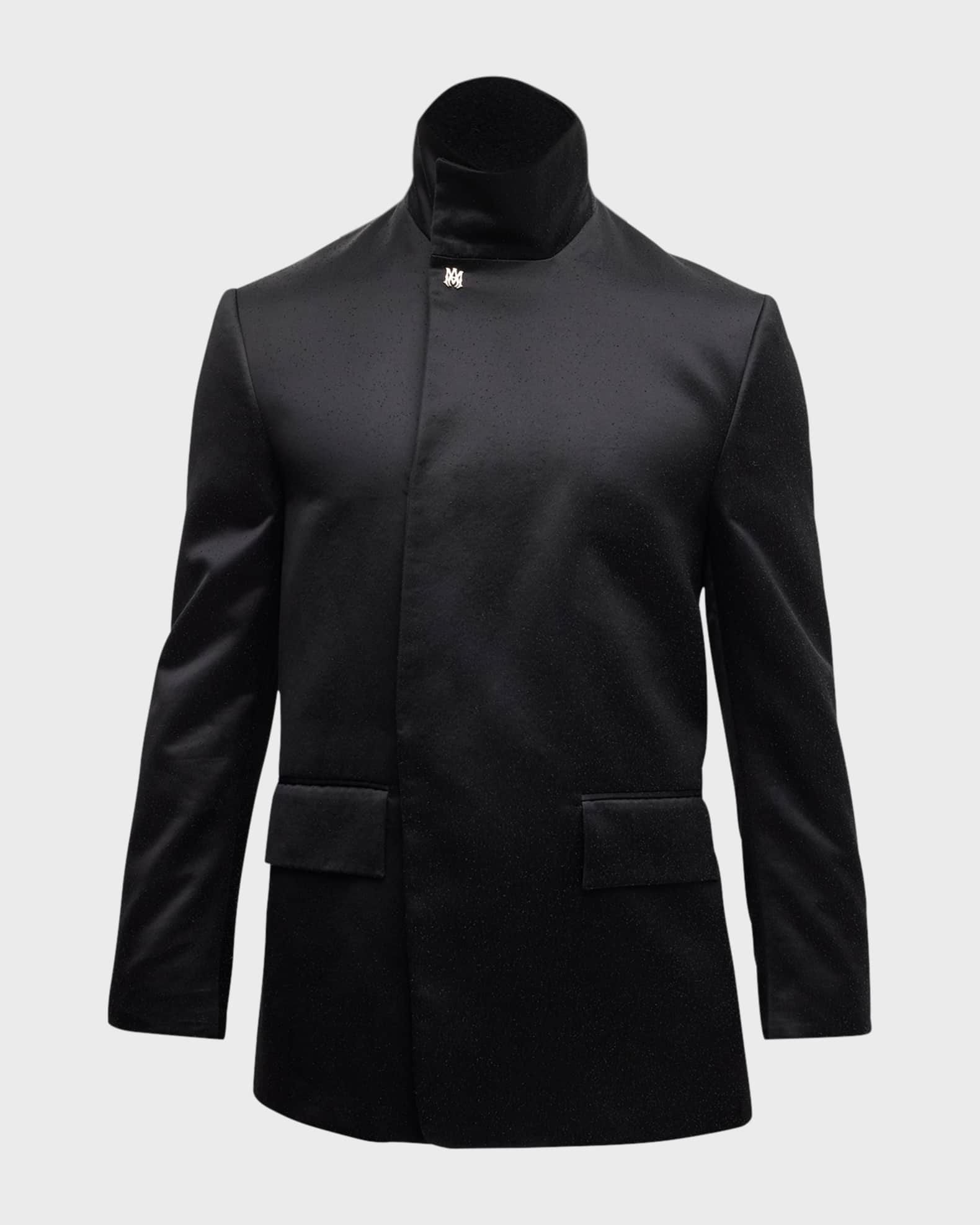 Amiri Men's Double-Breasted Stand Collar Blazer | Neiman Marcus Amiri Men's Double-Breasted Stand Collar Blazer | Neiman Marcus