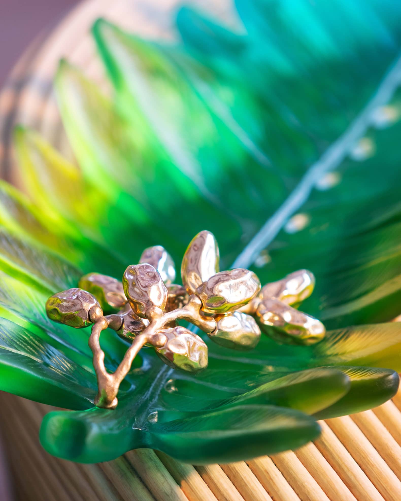 Daum Palm Beach Large Leaf Bowl | Neiman Marcus