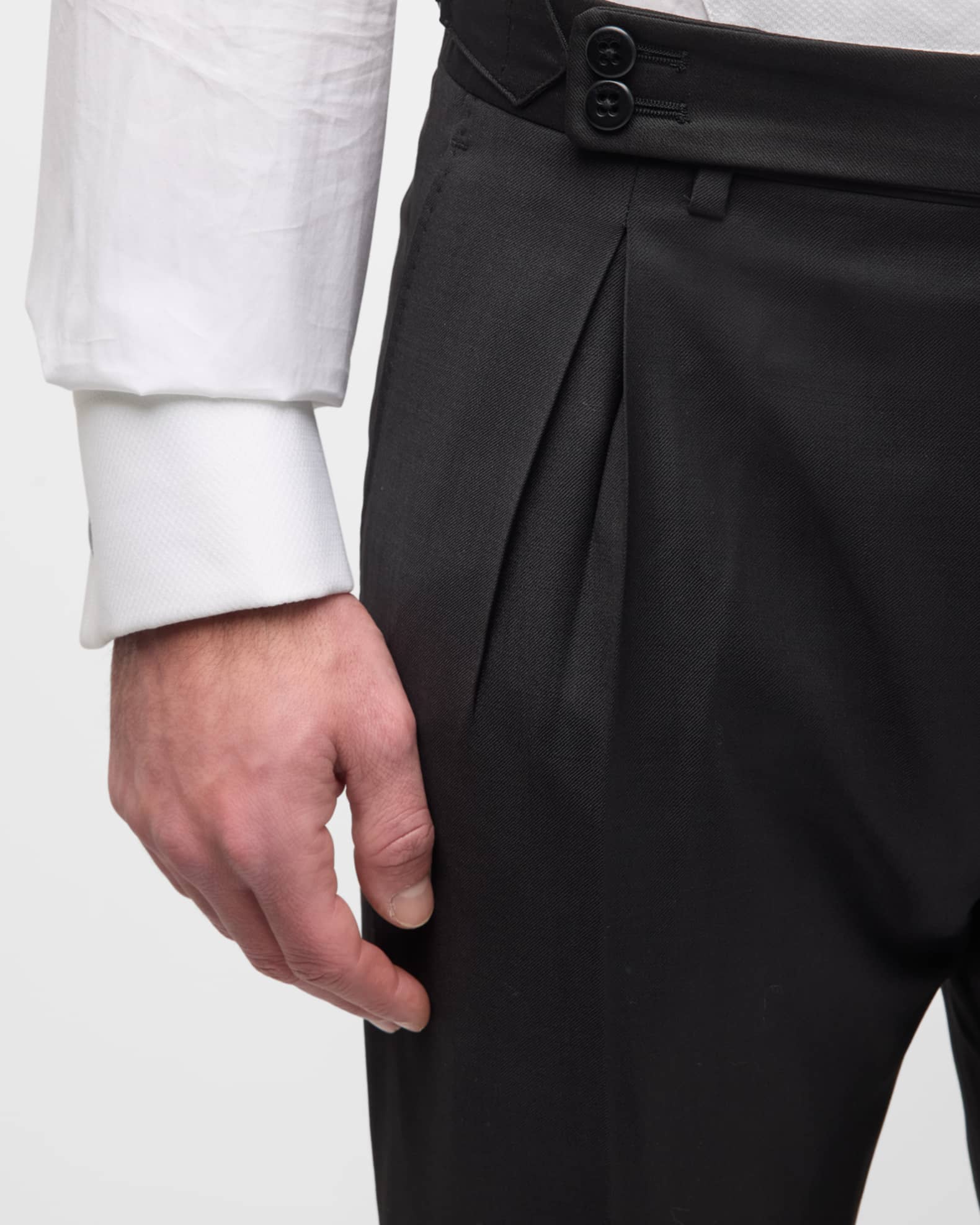 Zanella Men's Nico Pleated Formal Trousers | Neiman Marcus