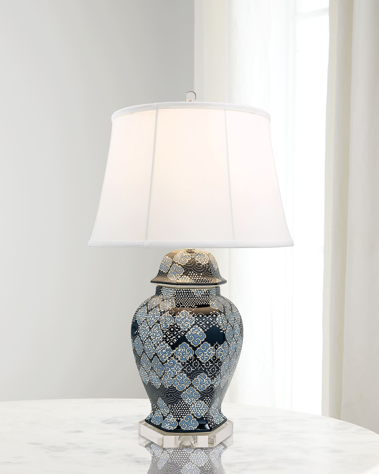 Port 68 Round Hill Hex Lamp | Neiman Marcus