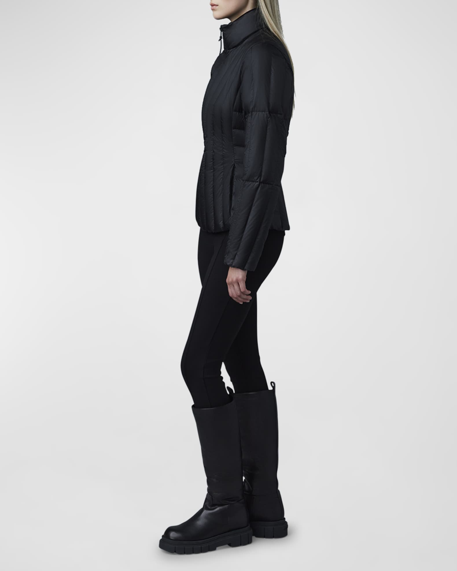 Mackage Lany Light-Down Vertical Quilted Puffer Jacket | Neiman Marcus