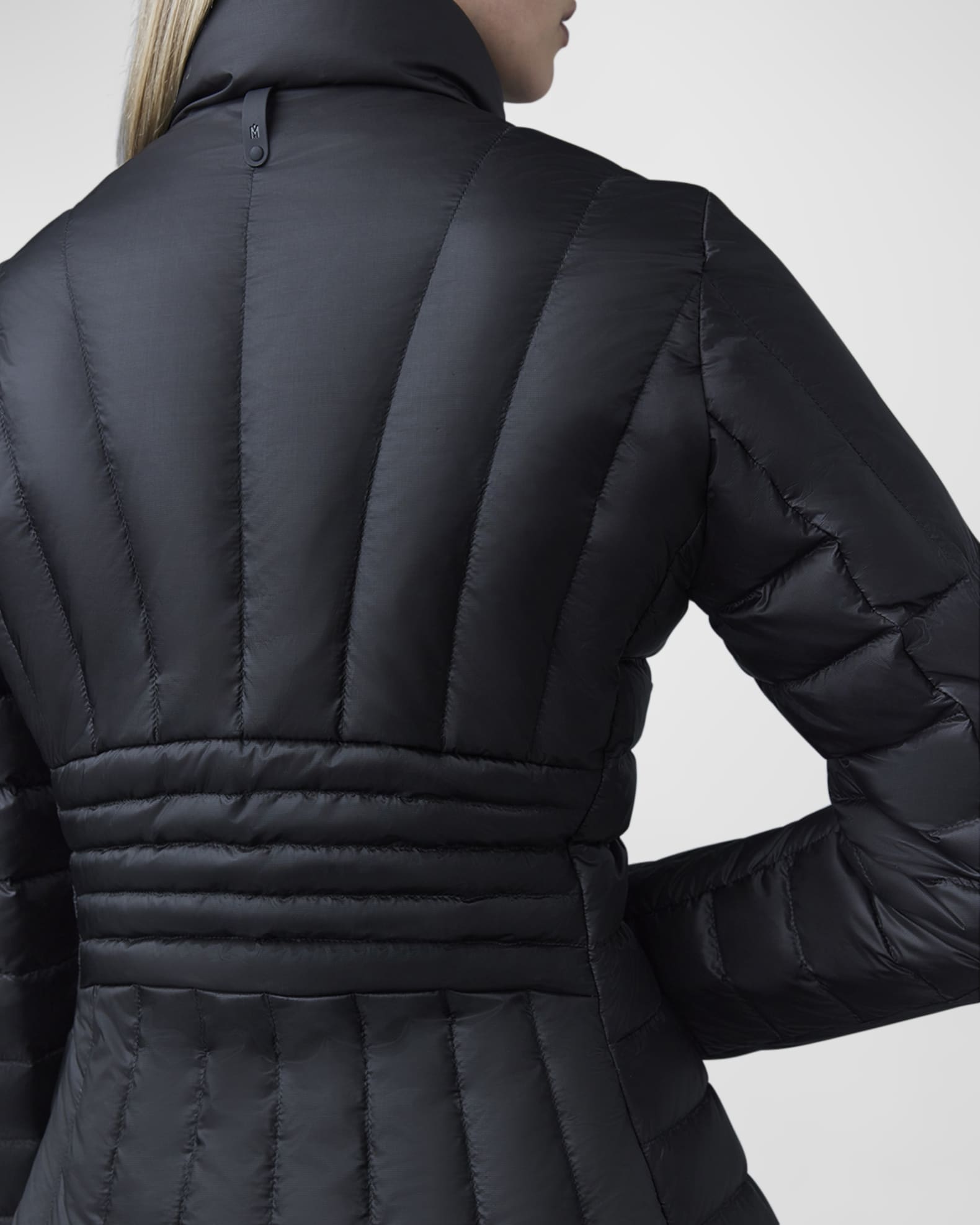 Mackage Lany Light-Down Vertical Quilted Puffer Jacket | Neiman Marcus