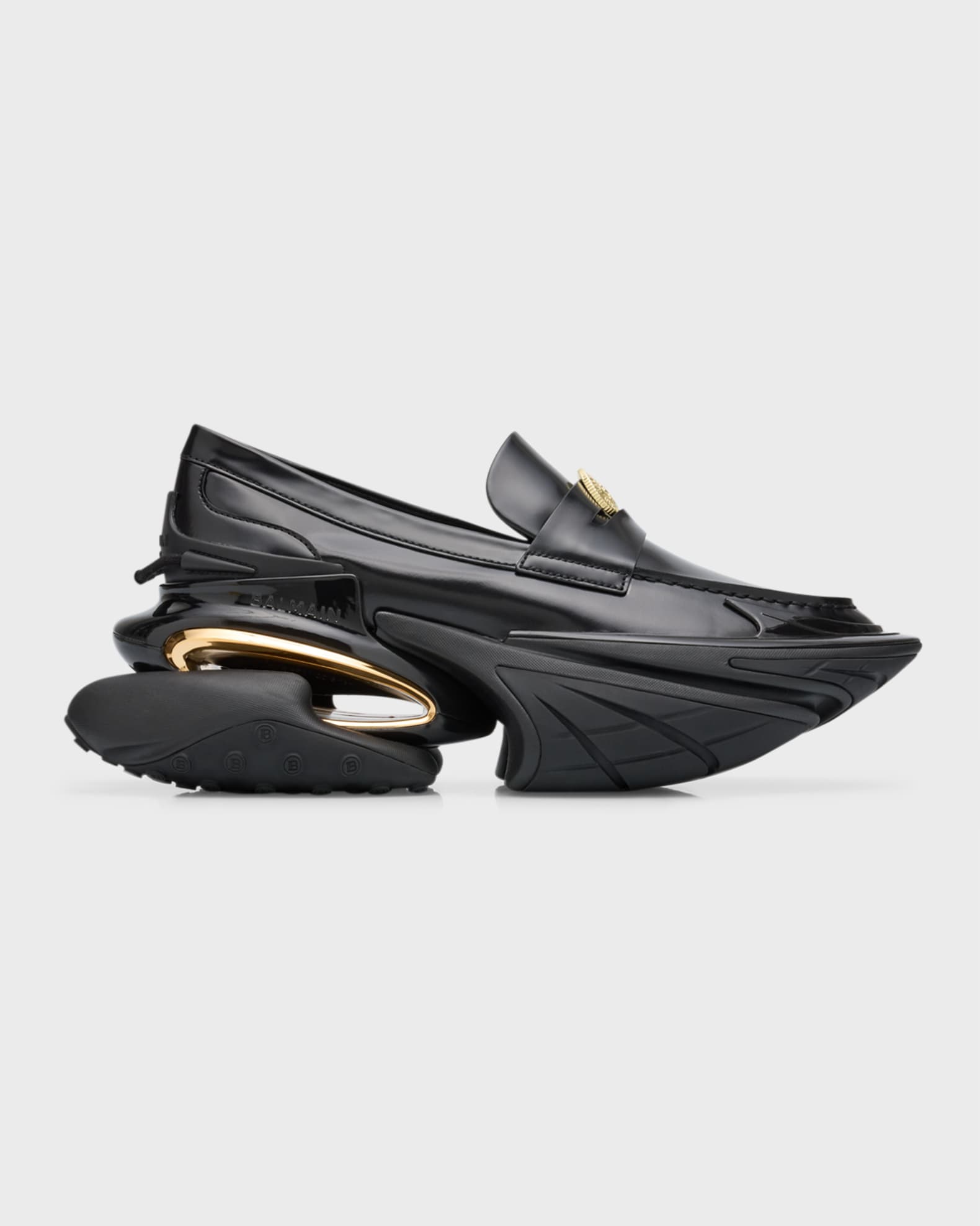 Balmain Men's Unicorn Chunky Penny Loafers | Neiman Marcus
