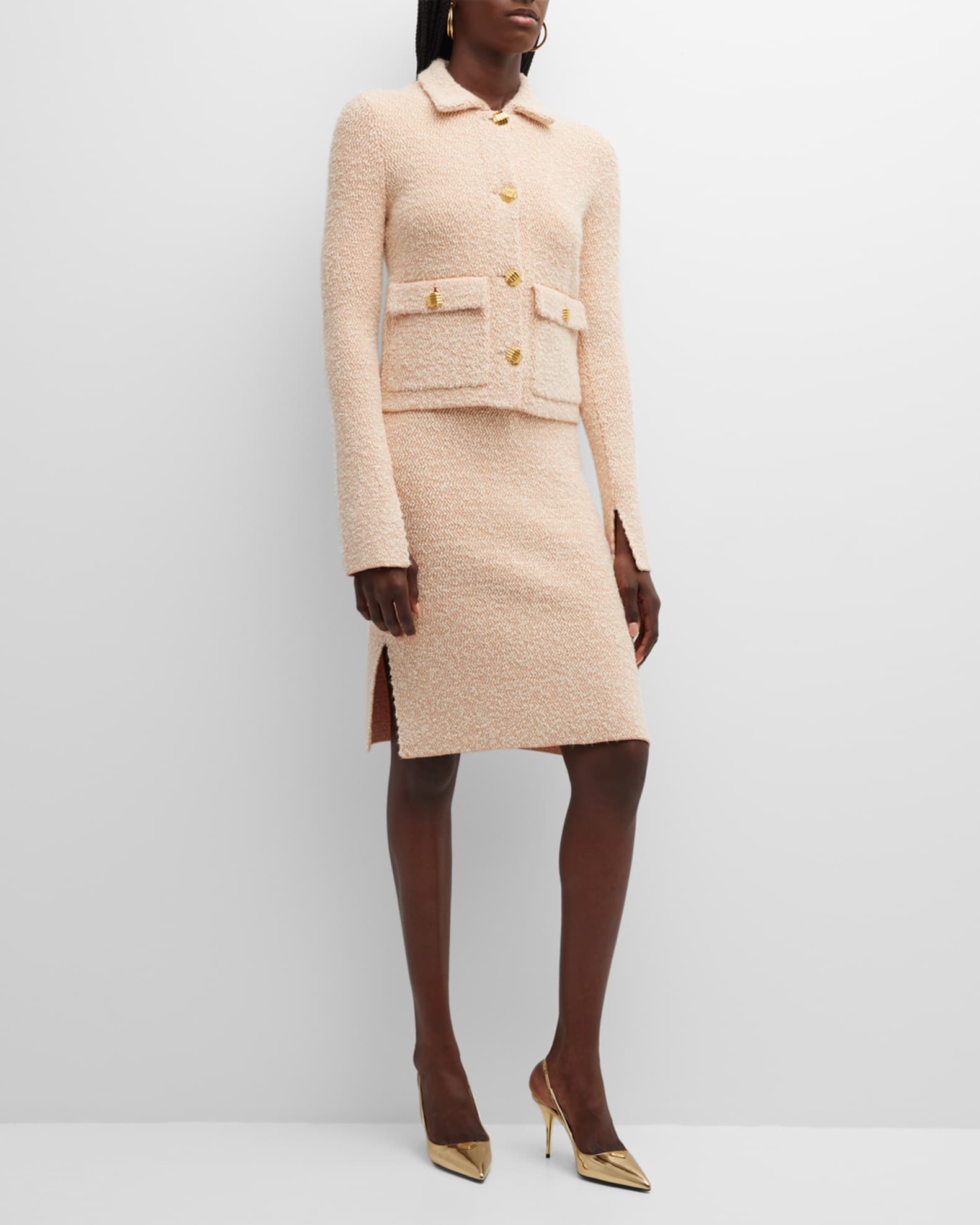 Tailored Tweed Racking Stitch Collection | Neiman Marcus