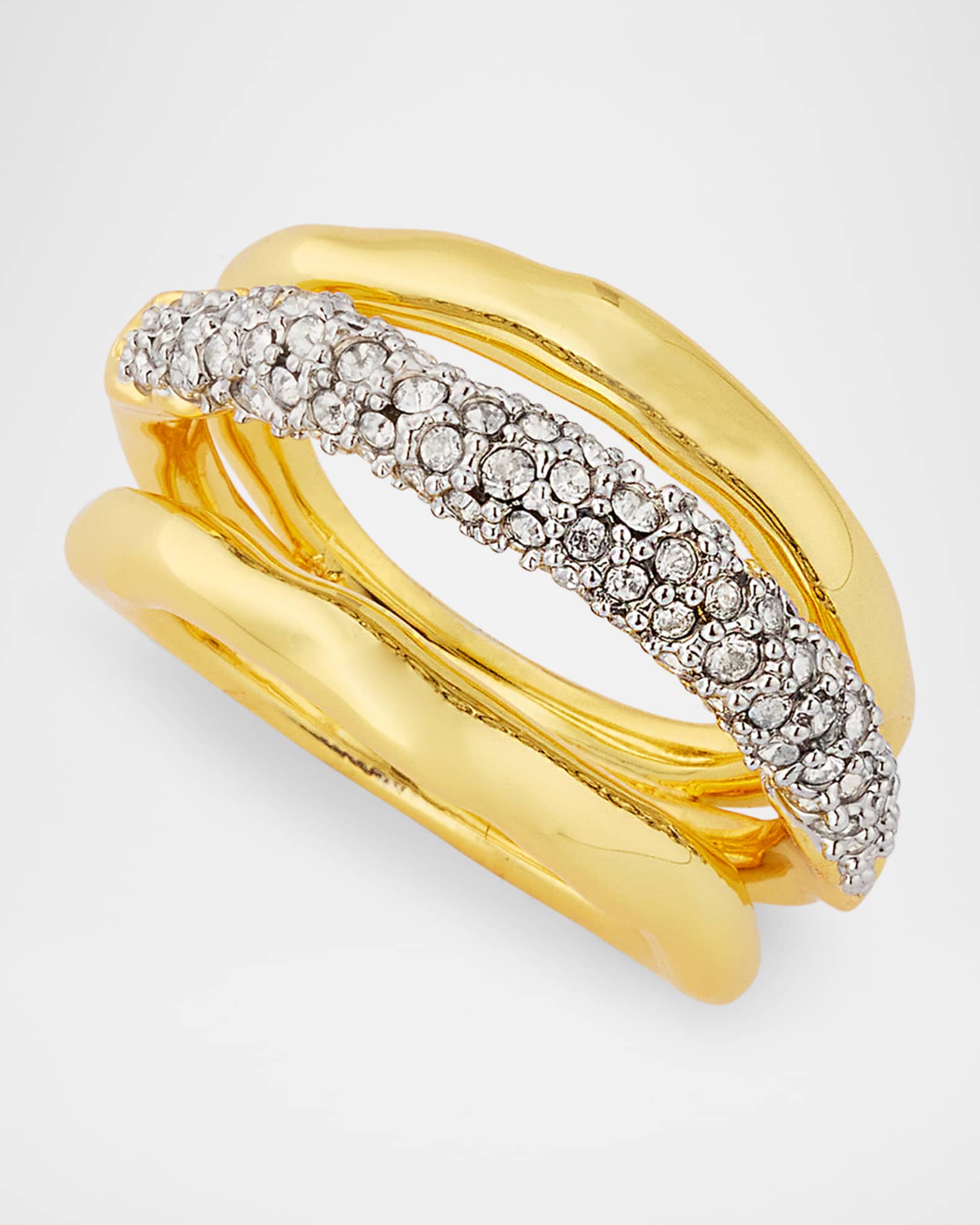 Alexis Bittar Solanales Crystal Orbiting Ring | Neiman Marcus