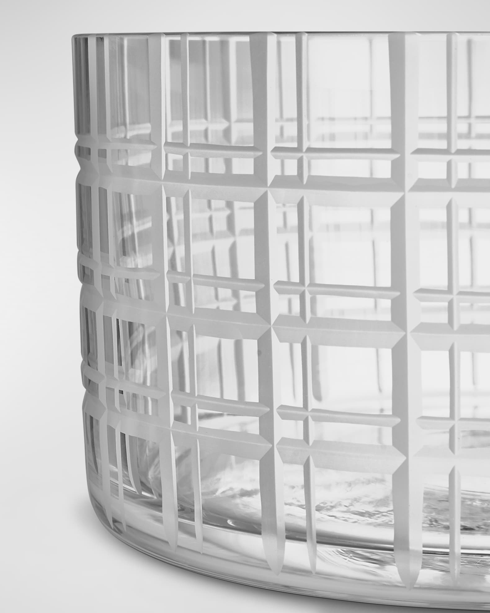 Orrefors 6" Cut in Number Checker Bowl | Neiman Marcus