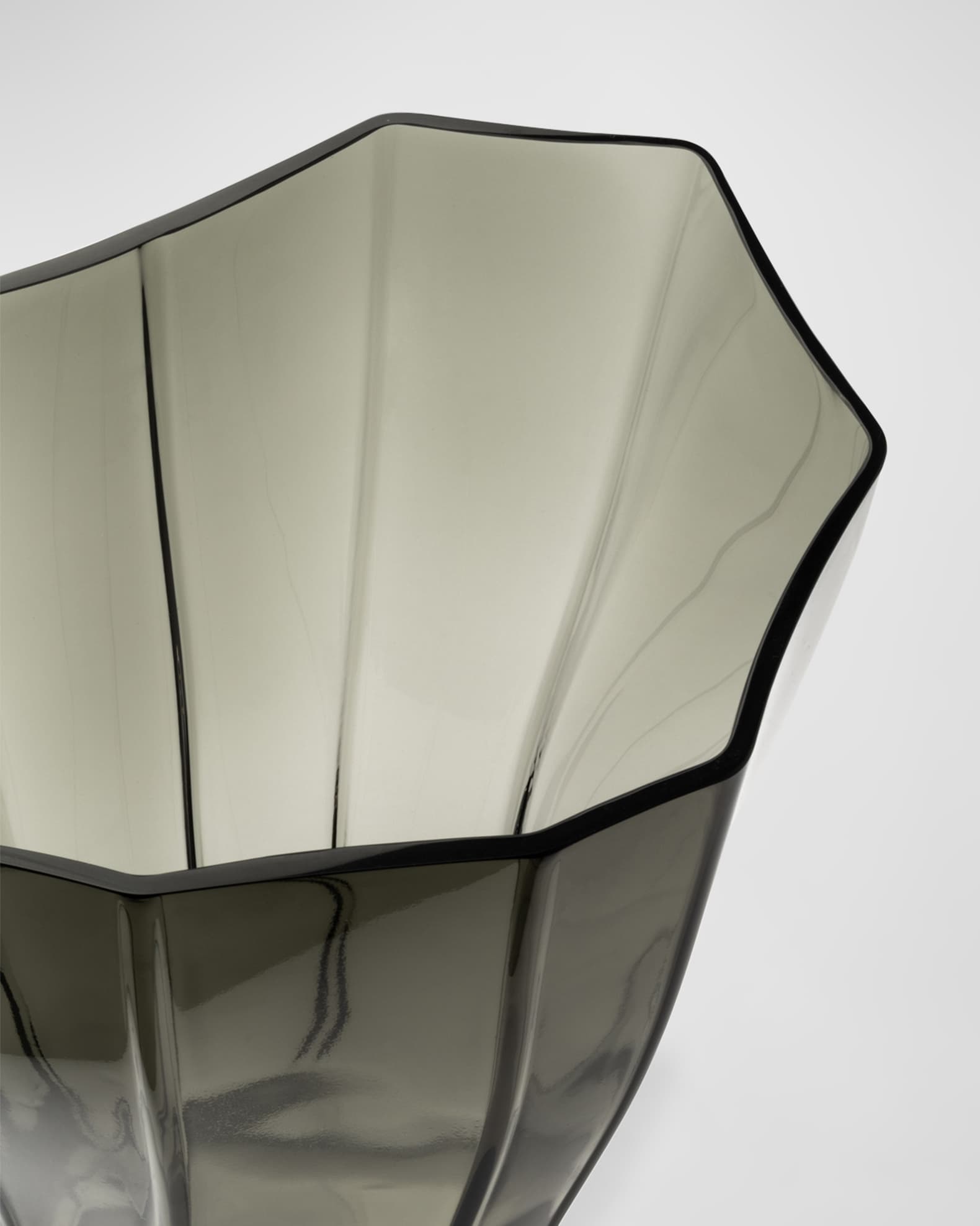 Orrefors Reed Moss Green Large Vase, 11.6" | Neiman Marcus