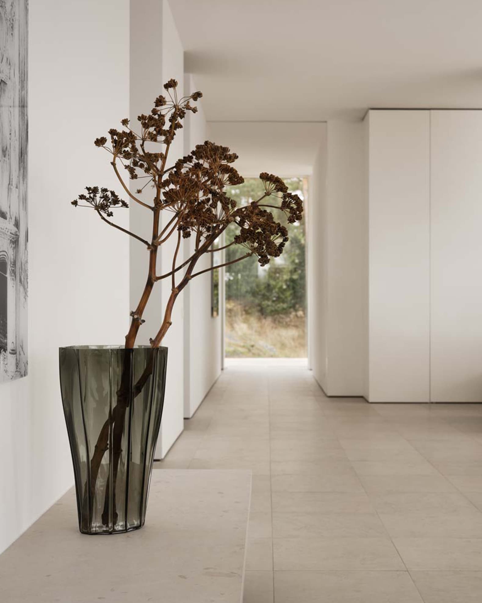 Orrefors Reed Moss Green Large Vase, 11.6" | Neiman Marcus