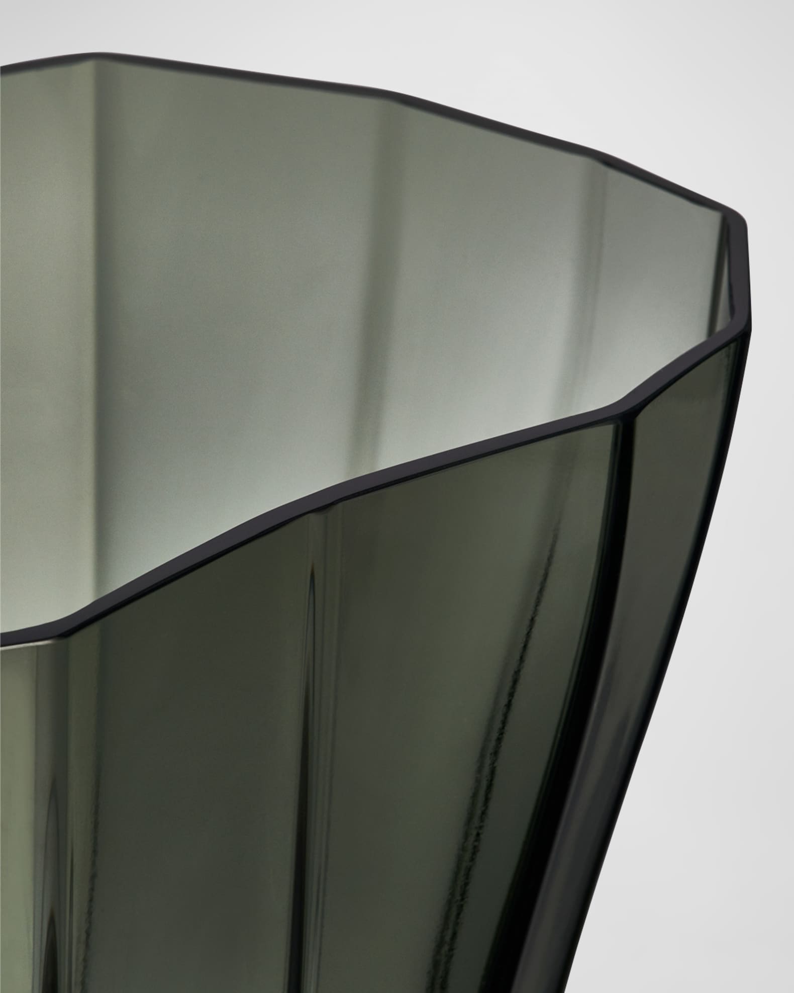 Orrefors Reed Medium Moss Green Vase, 11.8" | Neiman Marcus