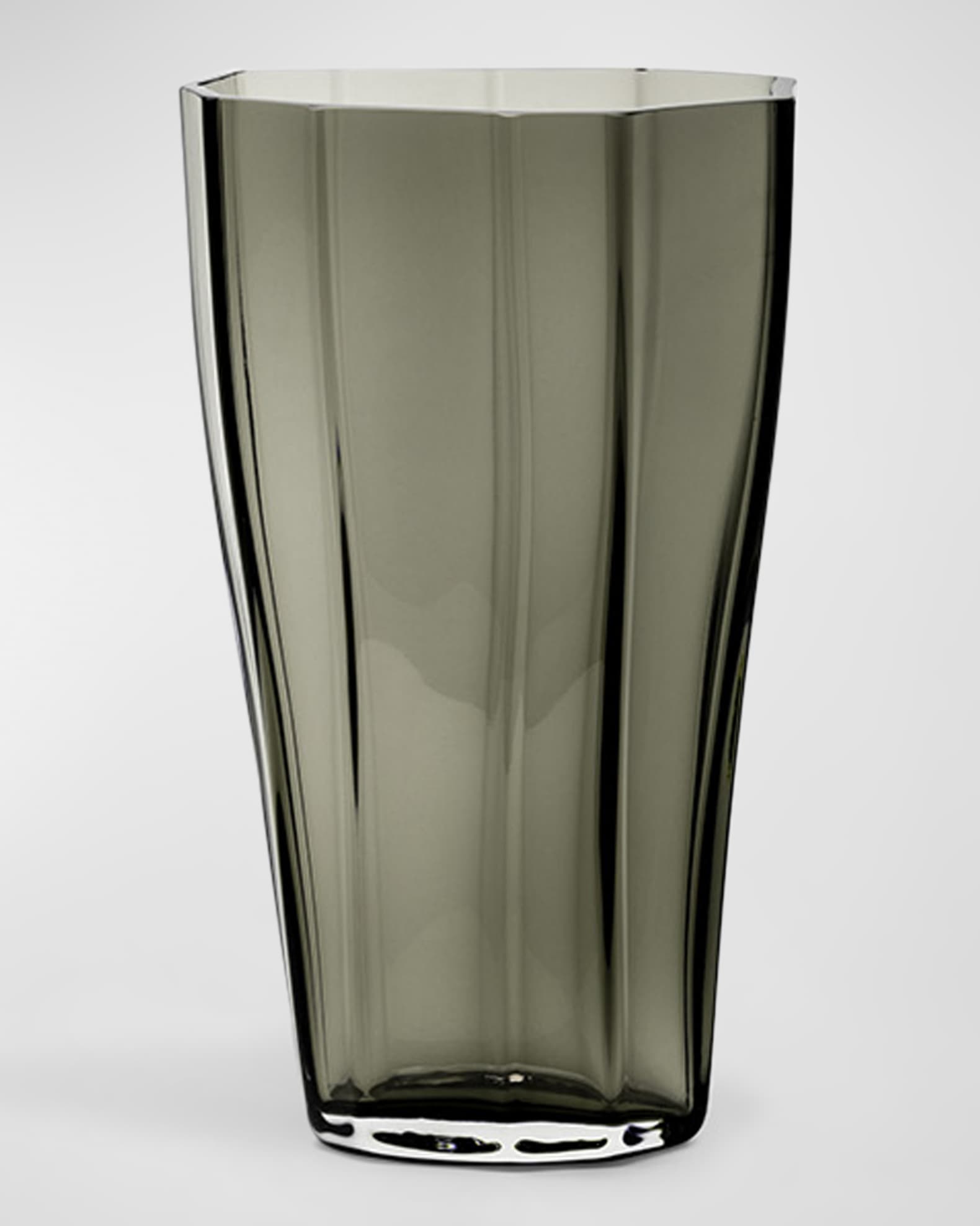 Orrefors Reed Medium Moss Green Vase, 11.8" | Neiman Marcus
