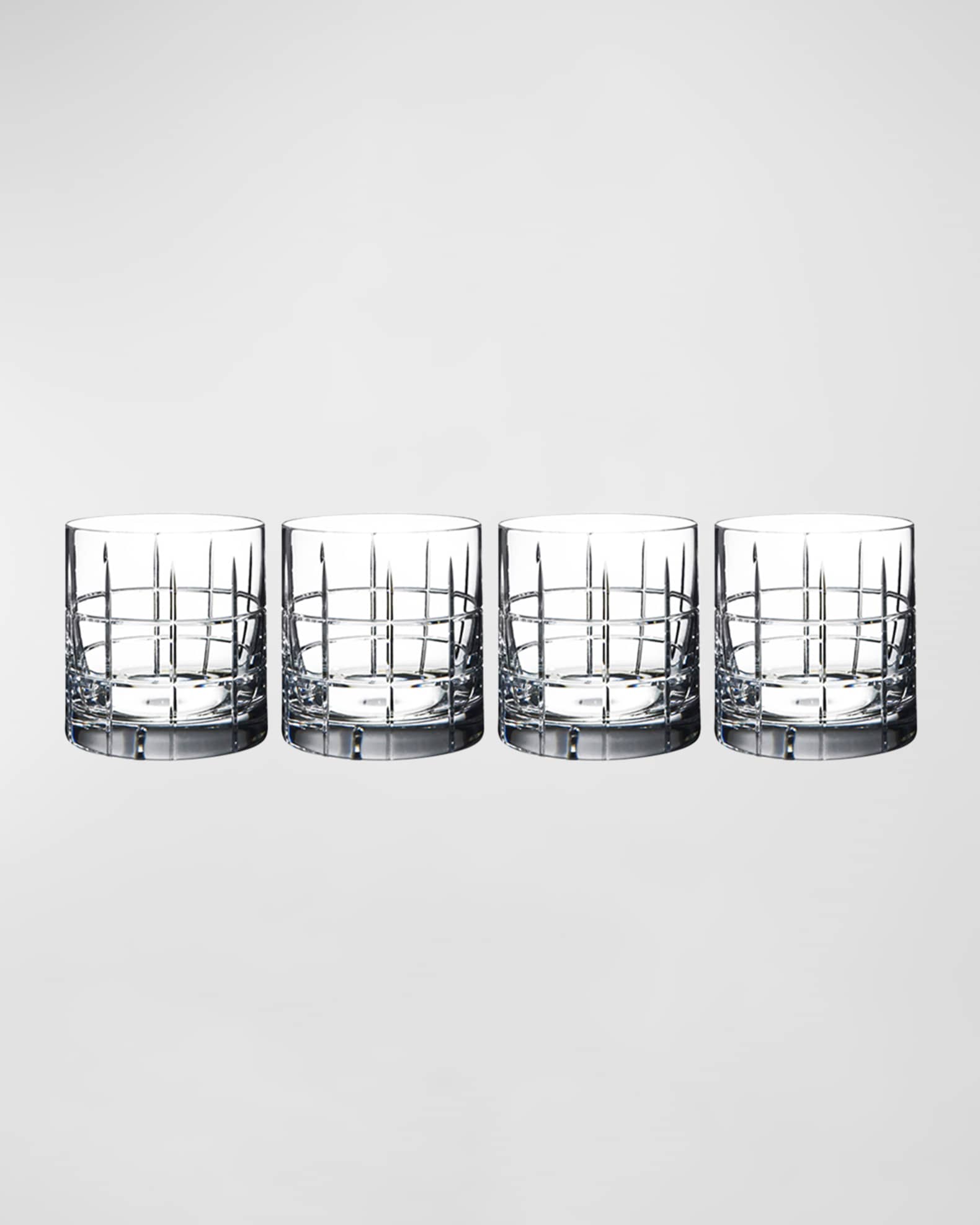 Orrefors Street Double Old Fashioned Glasses, Set of 4 | Neiman Marcus