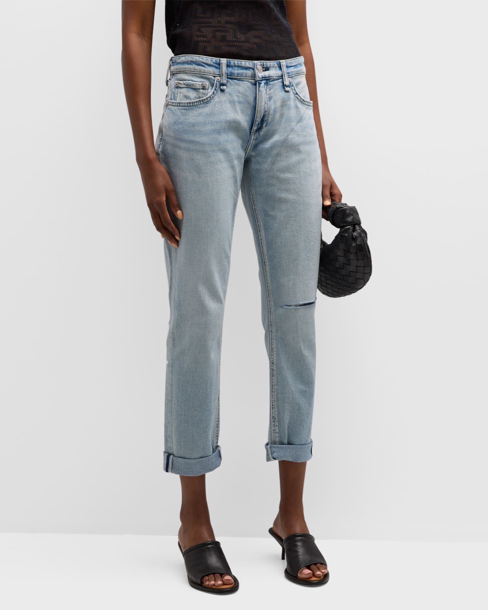 Rag & Bone Dre Low-Rise Slim Boyfriend Jeans | Neiman Marcus