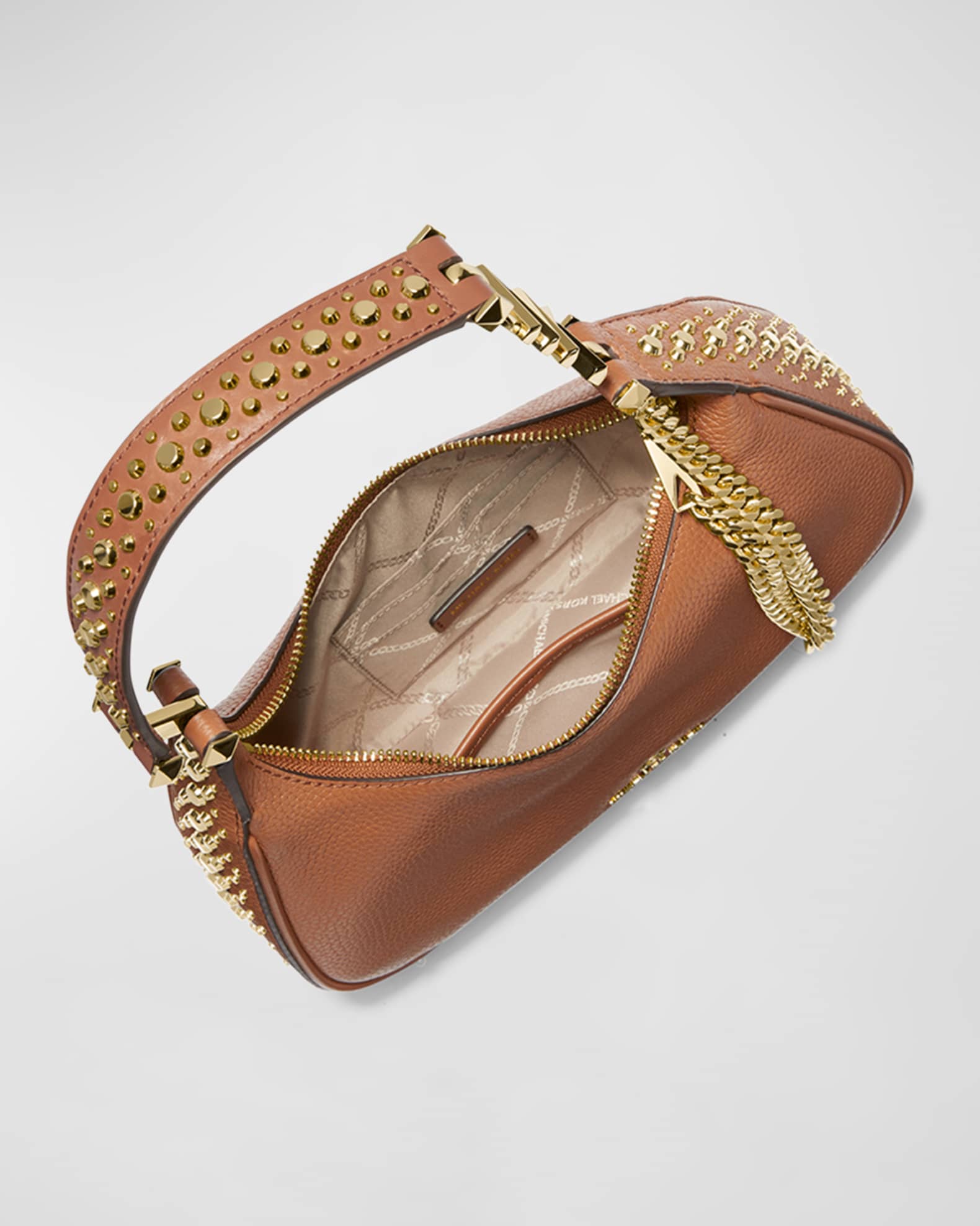 MICHAEL Michael Kors Piper Small Studded Pouchette Shoulder Bag ...