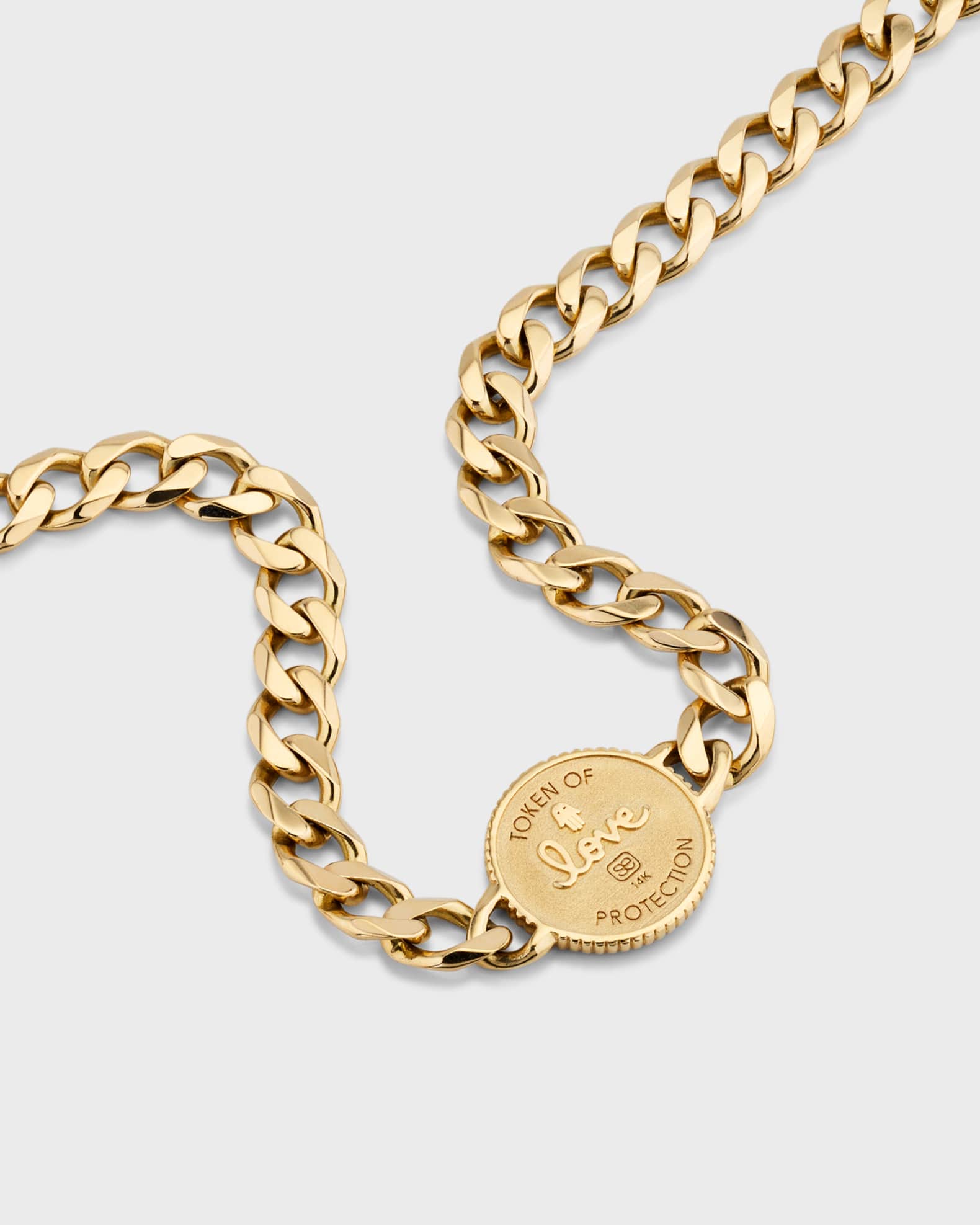 Sydney Evan Men's 18K Marquise Eye Diamond Coin Chain Bracelet | Neiman ...