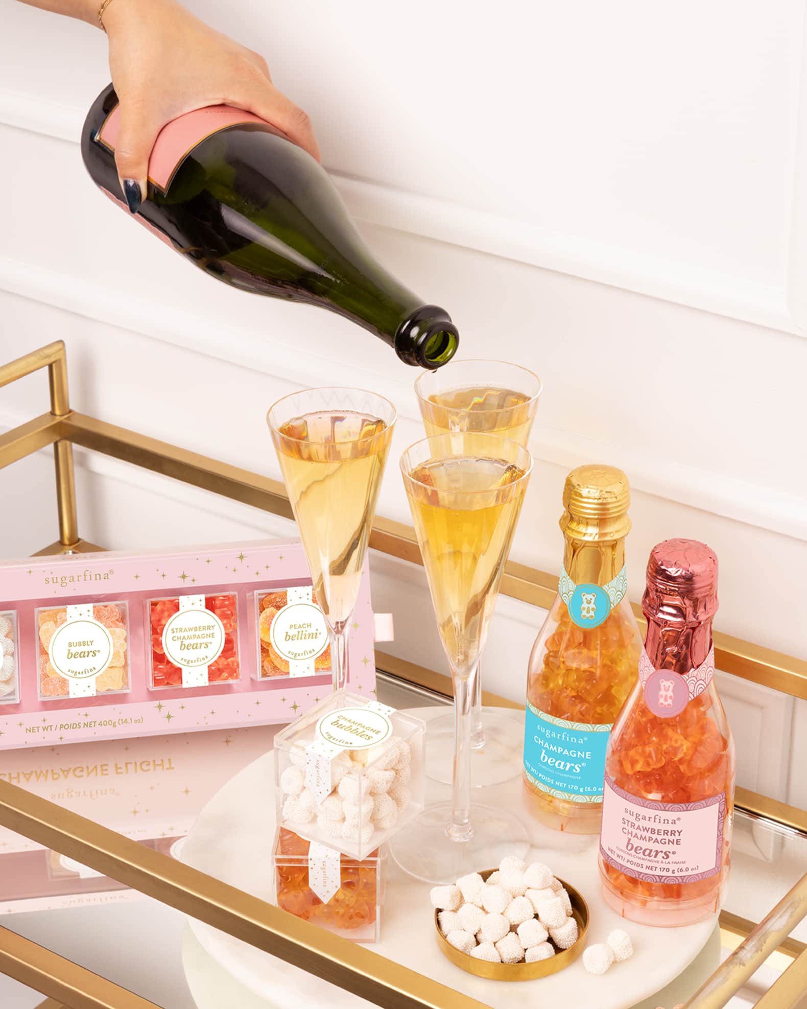 Sugarfina Champagne Flight 5-Piece Candy Bento Box | Neiman Marcus