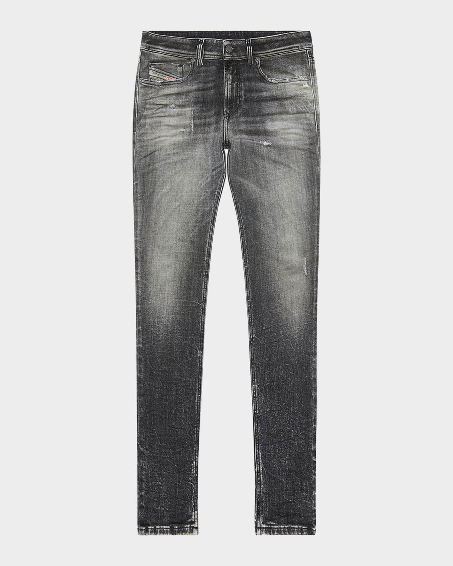 Diesel Men's 1979 Sleenker L.32 Dark Grey-Wash Stretch Denim Jeans ...