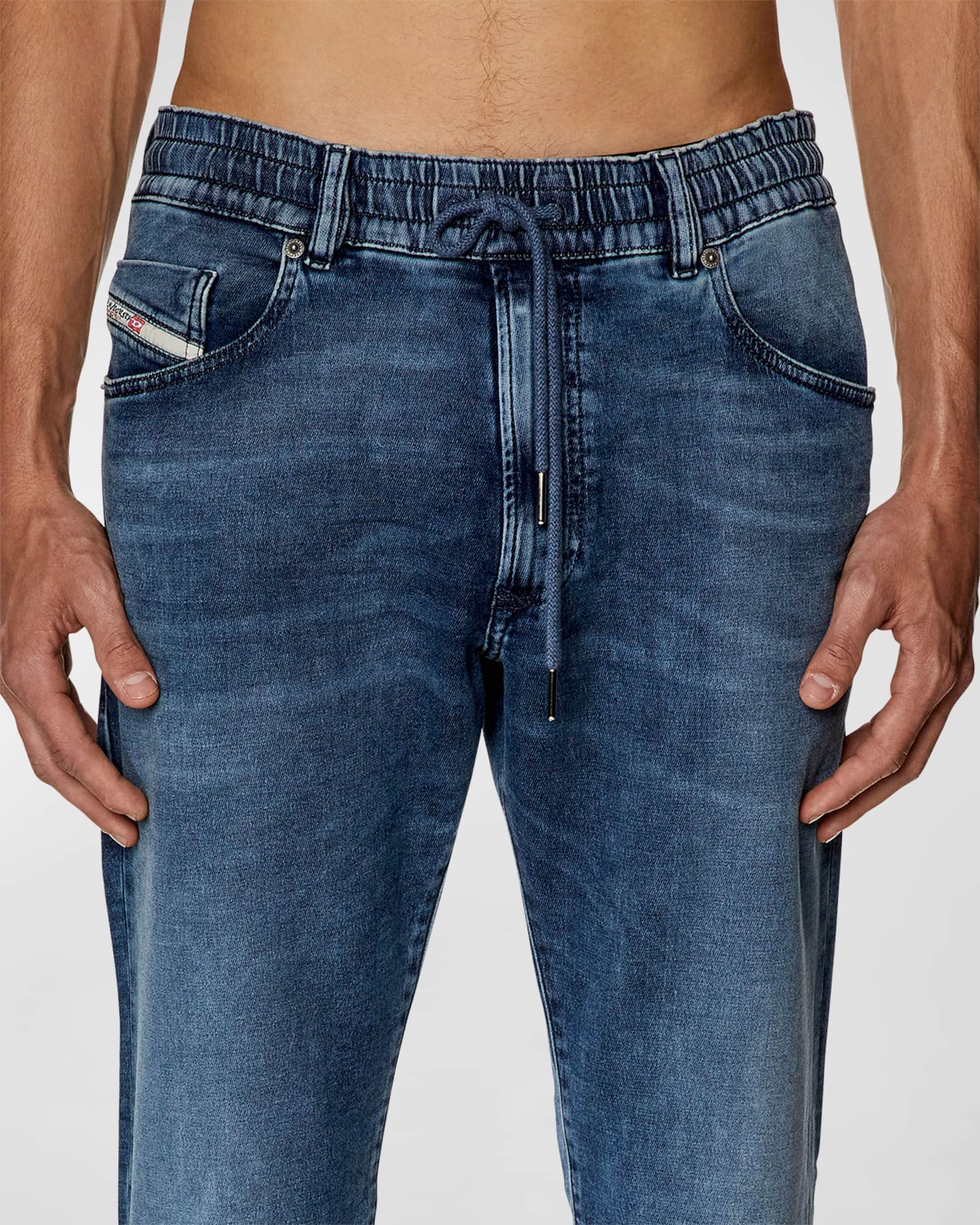 Diesel Men's D-Krooley L.32 Medium Wash Denim Sweat Jeans | Neiman Marcus