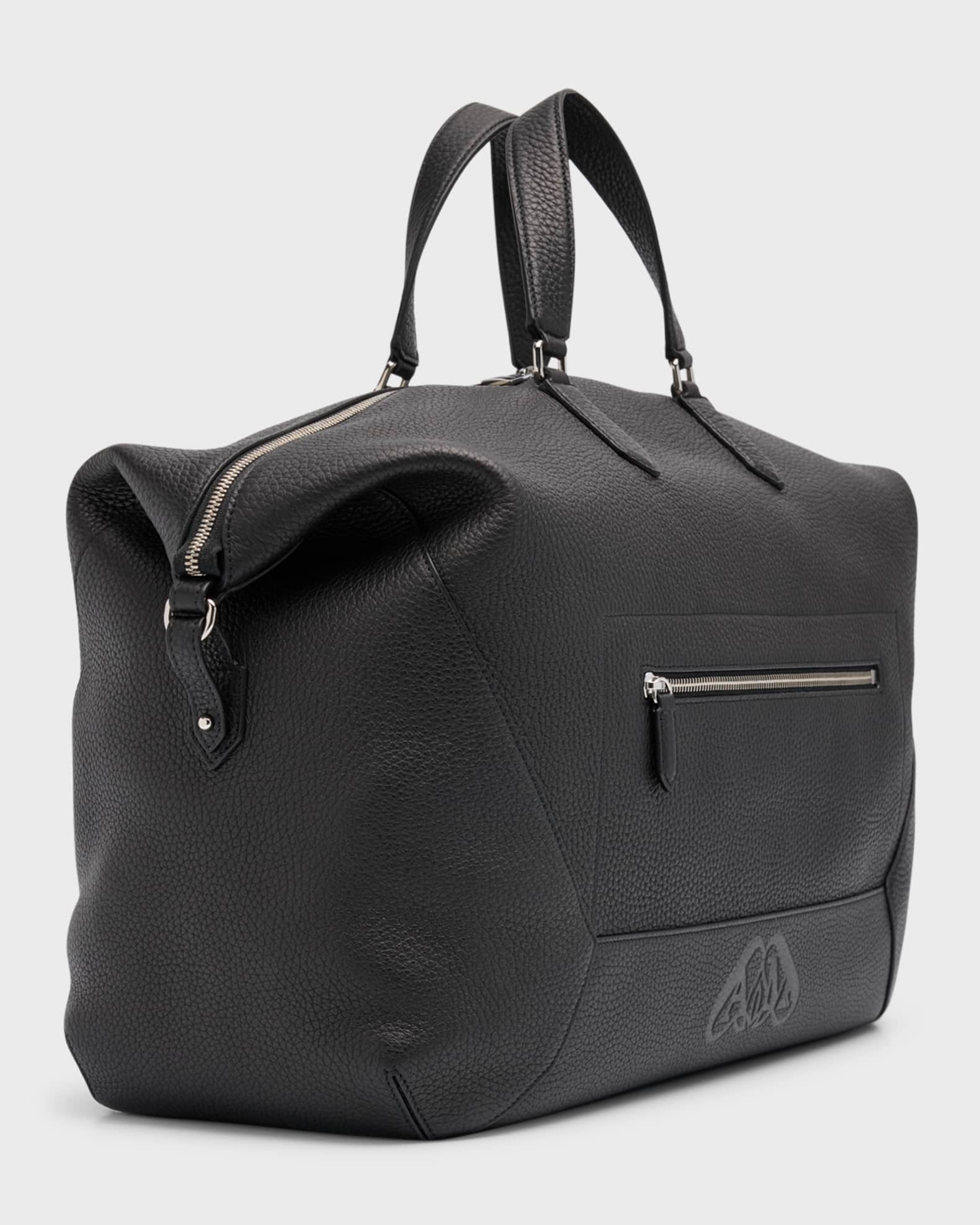 Alexander McQueen Men's The Edge Leather Duffel Bag | Neiman Marcus