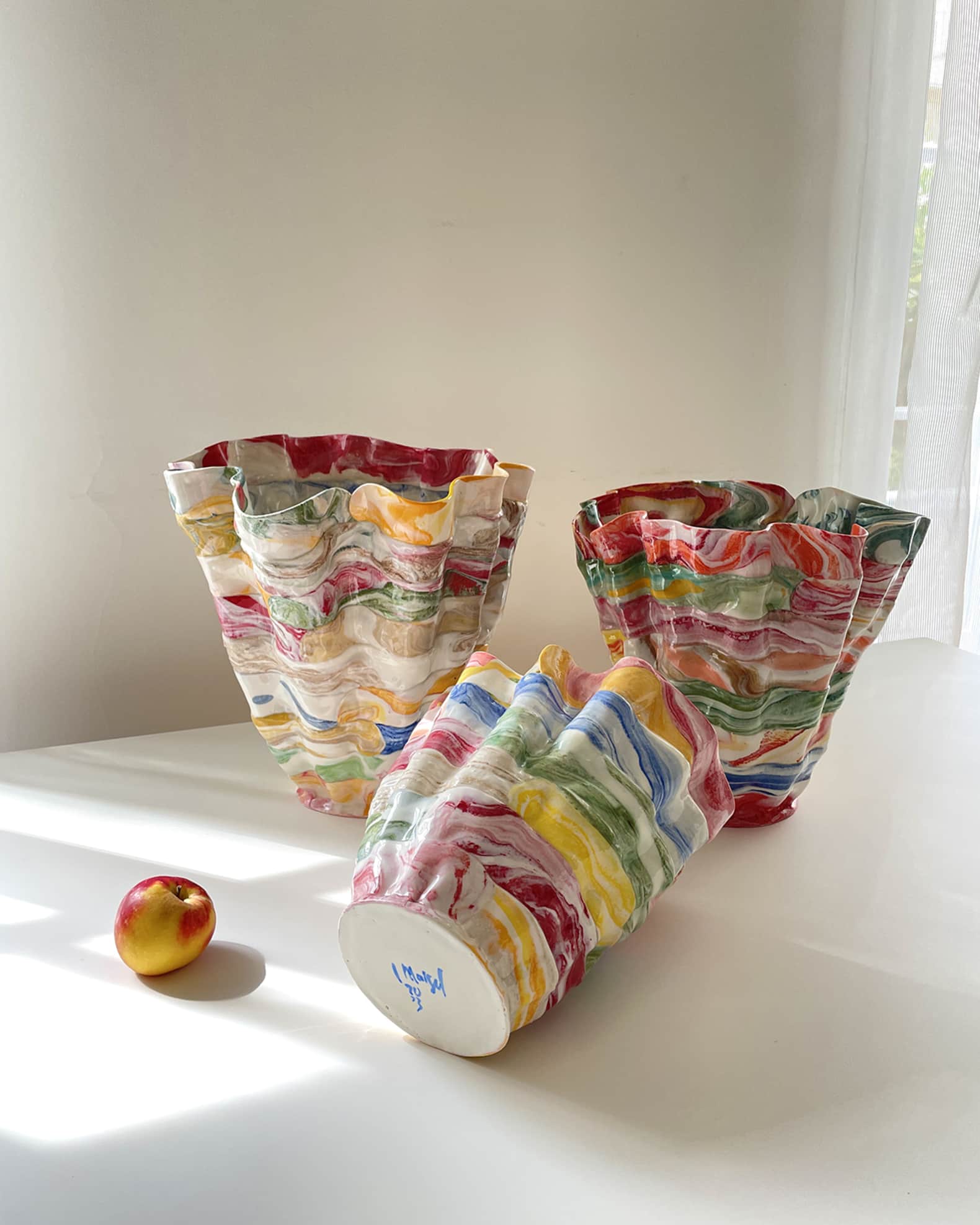 Luisa Maisel Colorful Confinement Glossy Vase 25 Neiman Marcus