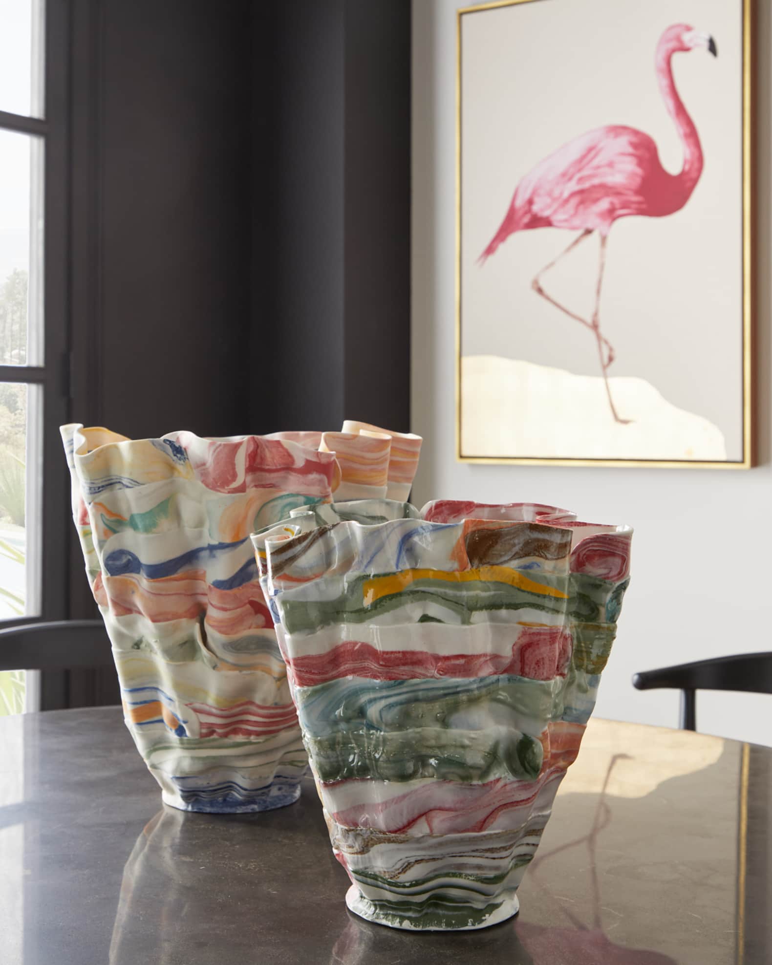 Luisa Maisel Colorful Confinement Medium Glossy Vase 30 Neiman Marcus