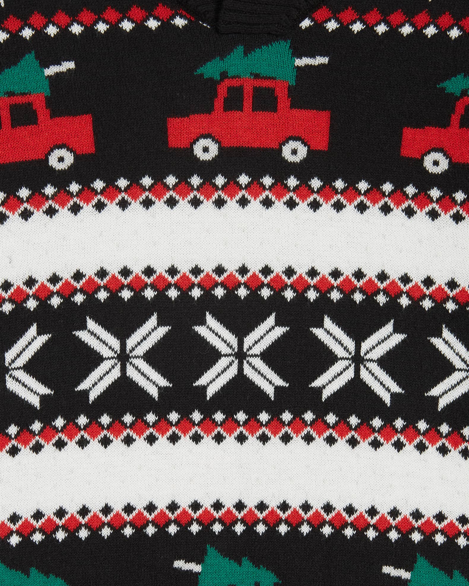 Andy & Evan Girl's Vintage Cars Jacquard Sweater Romper, Size Newborn ...