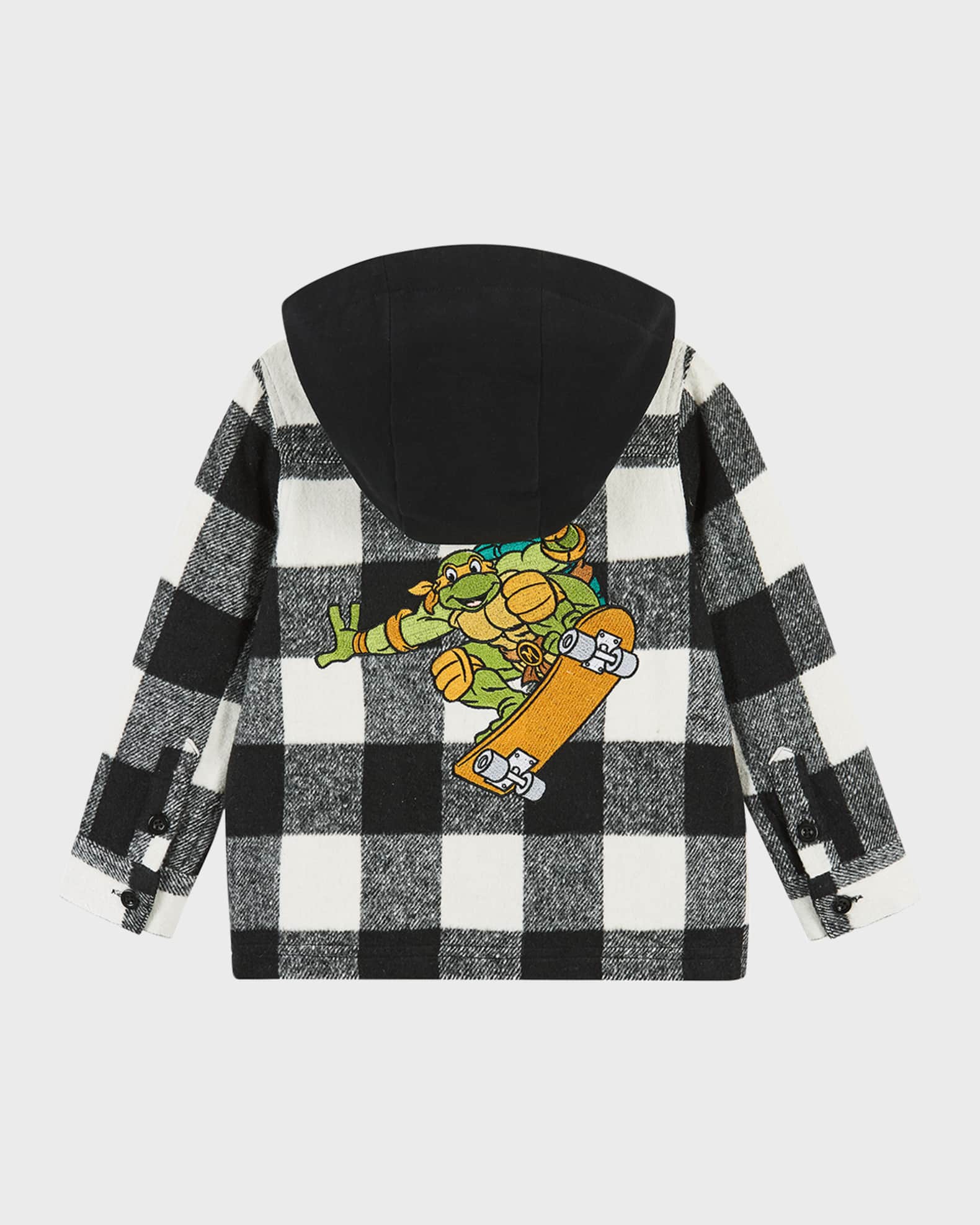 Andy & Evan x Teenage Mutant NInja Turtles Check-Print Shacket, Size 8 ...