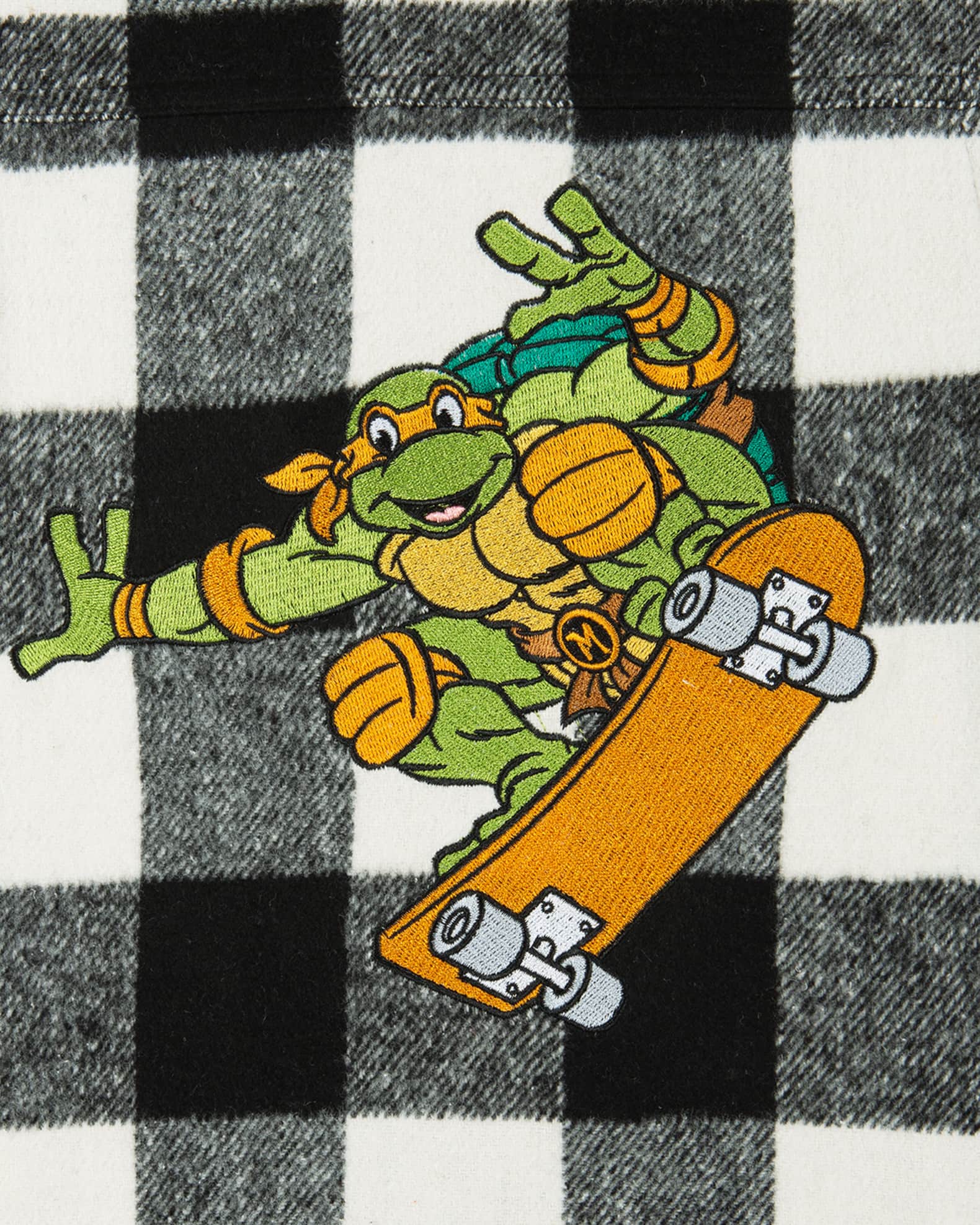 Andy & Evan x Teenage Mutant NInja Turtles Check-Print Shacket, Size 8 ...