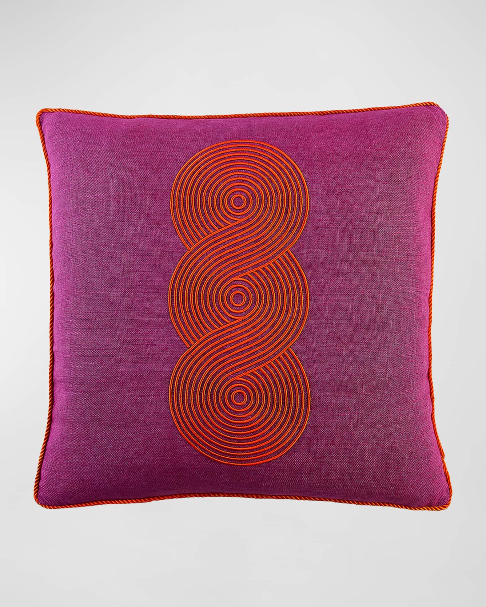 Jonathan Adler Pompidou Loops Pillow, 20" Square | Neiman Marcus