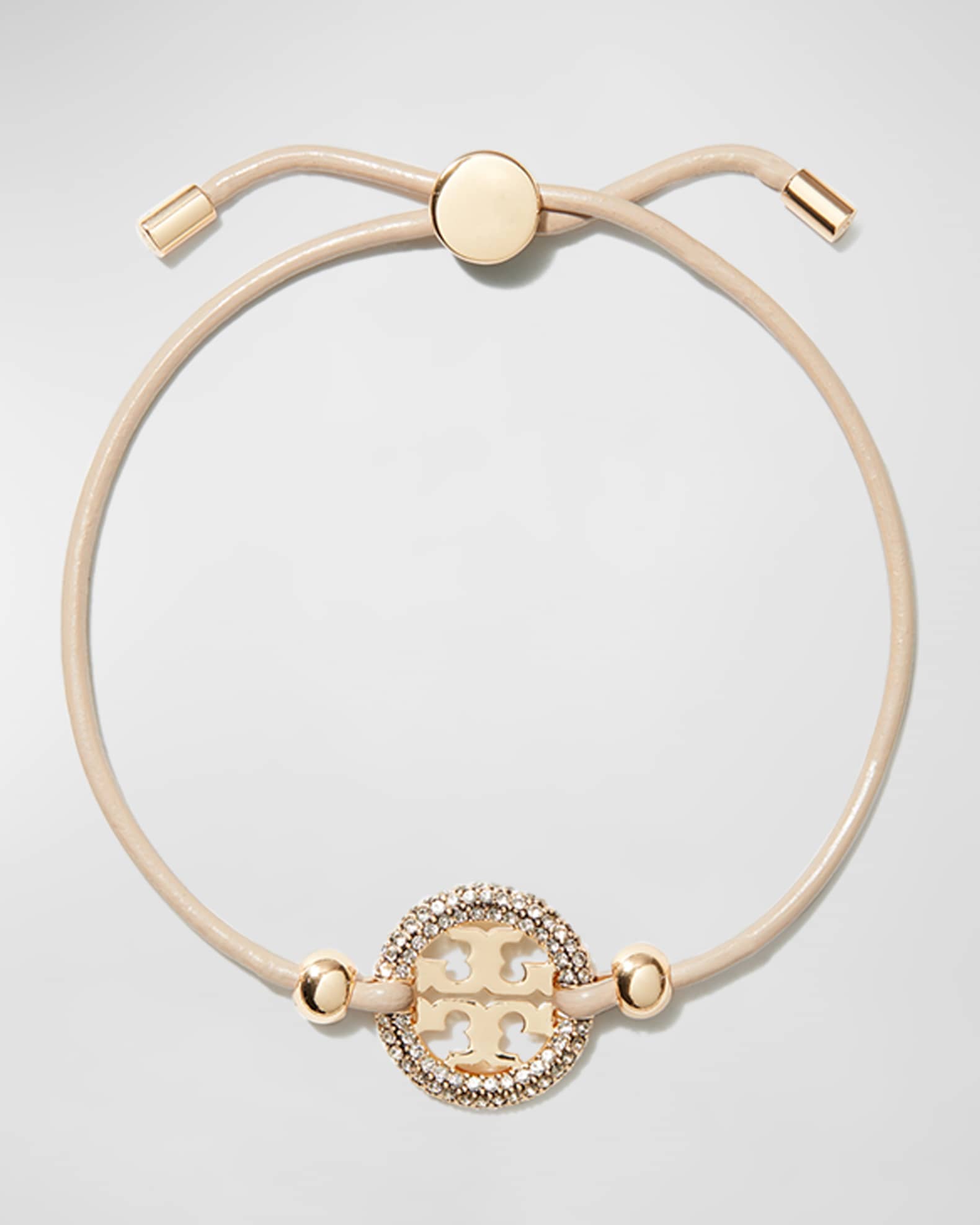 Tory Burch Miller Leather Slider Bracelet | Neiman Marcus