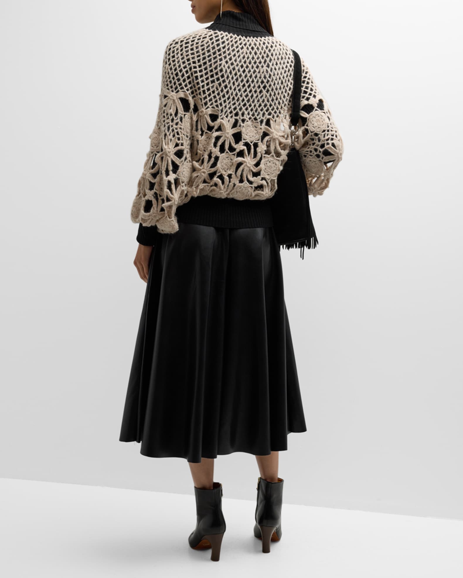 Mes Demoiselles Buzzer Wide-Leg Faux Leather Pants | Neiman Marcus