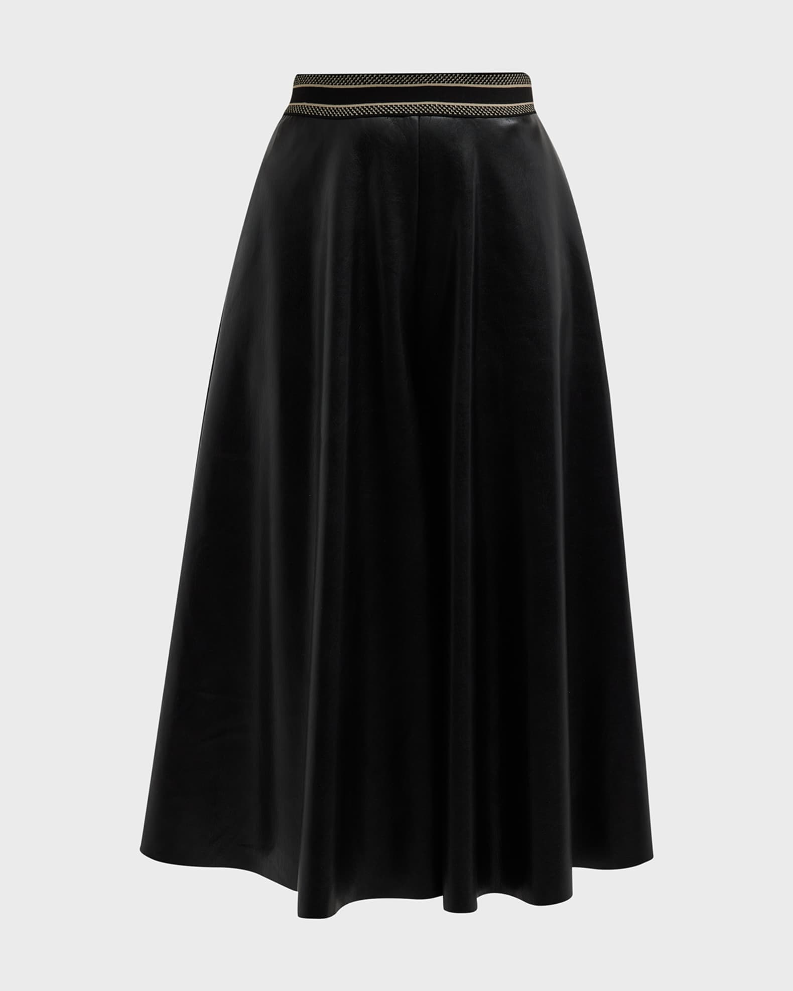 Mes Demoiselles Buzzer Wide-Leg Faux Leather Pants | Neiman Marcus