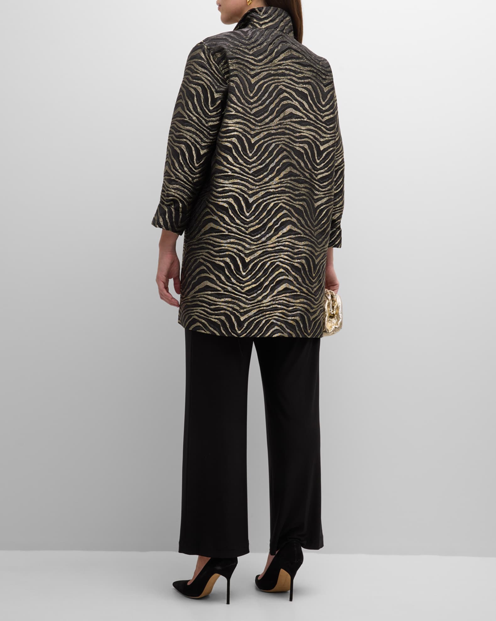 Caroline Rose Plus Plus Size Grand Entrance Jacquard Jacket | Neiman Marcus