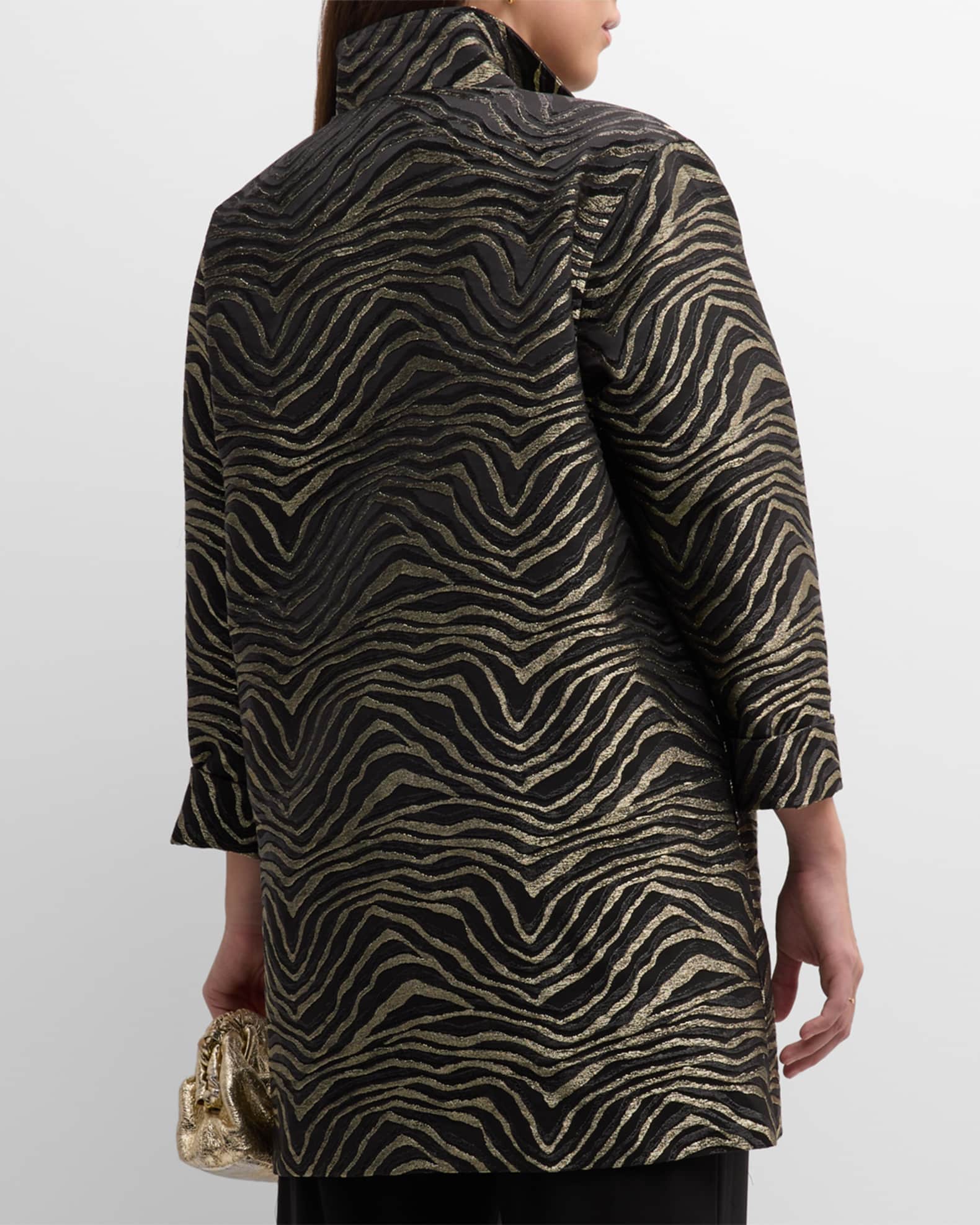 Caroline Rose Plus Plus Size Grand Entrance Jacquard Jacket | Neiman Marcus