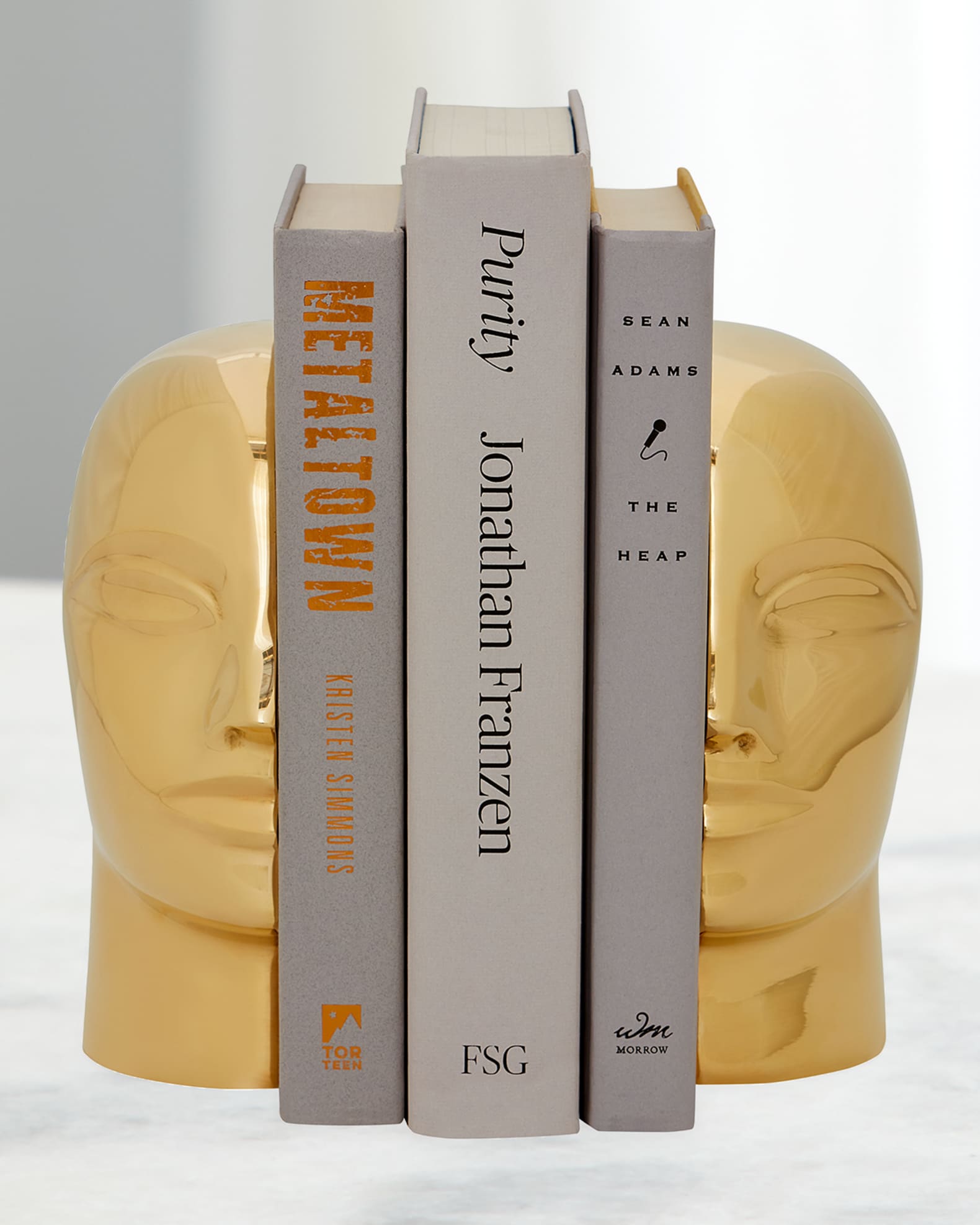 Jonathan Adler Brass Atlas Bookend Set | Neiman Marcus