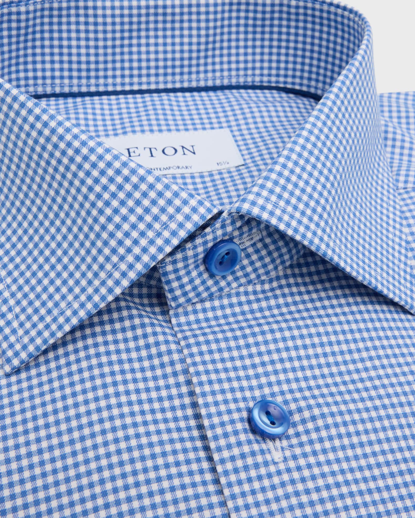 Men's Contemporary Fit Micro-Check Dress Shirt | Neiman Marcus