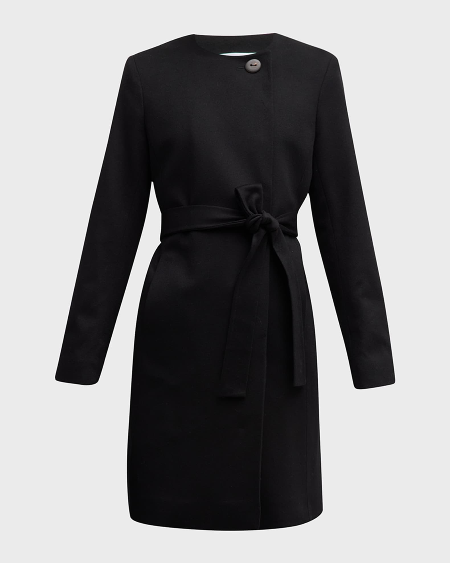 Fleurette Alva Belted Wool Top Coat | Neiman Marcus