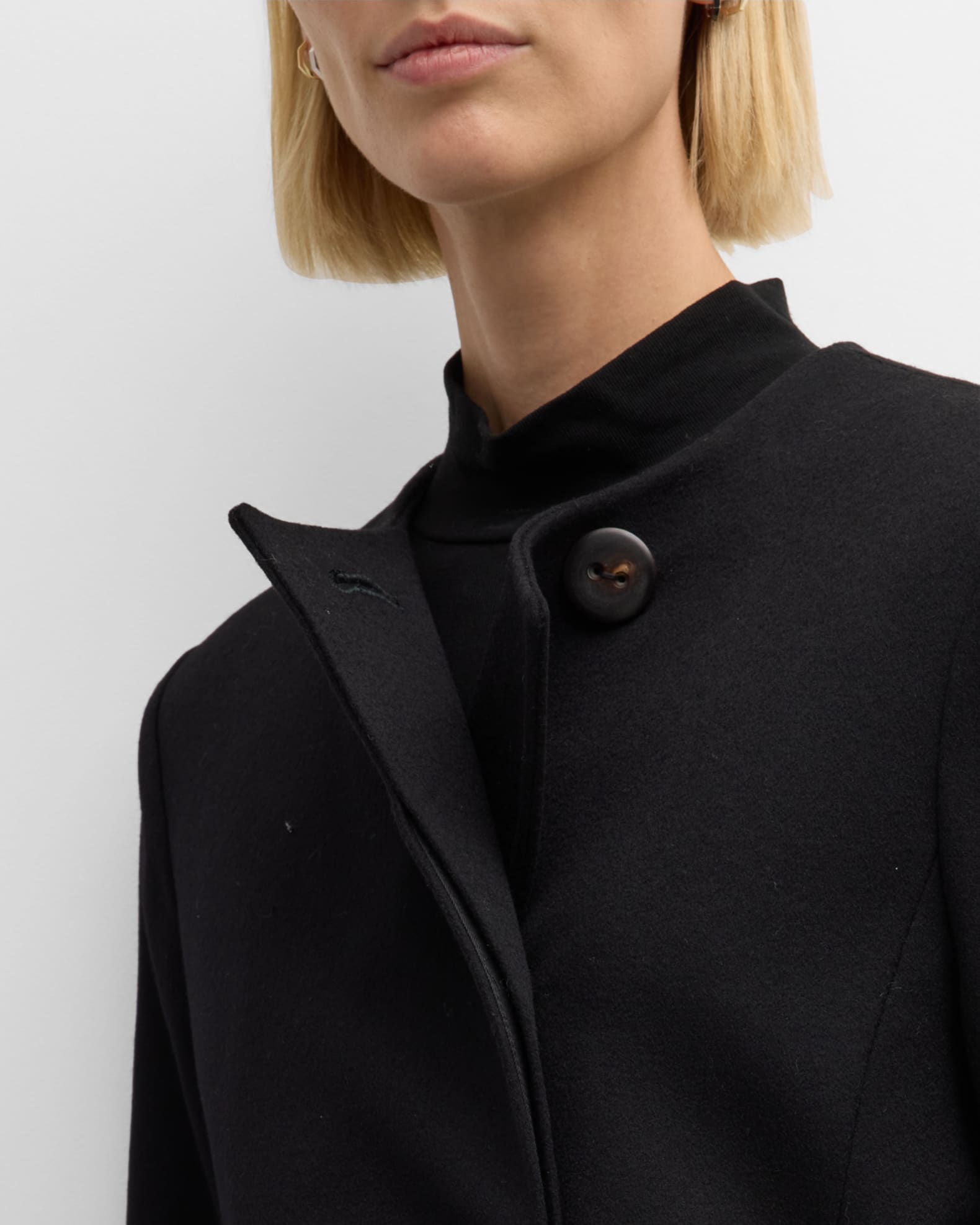 Fleurette Alva Belted Wool Top Coat | Neiman Marcus