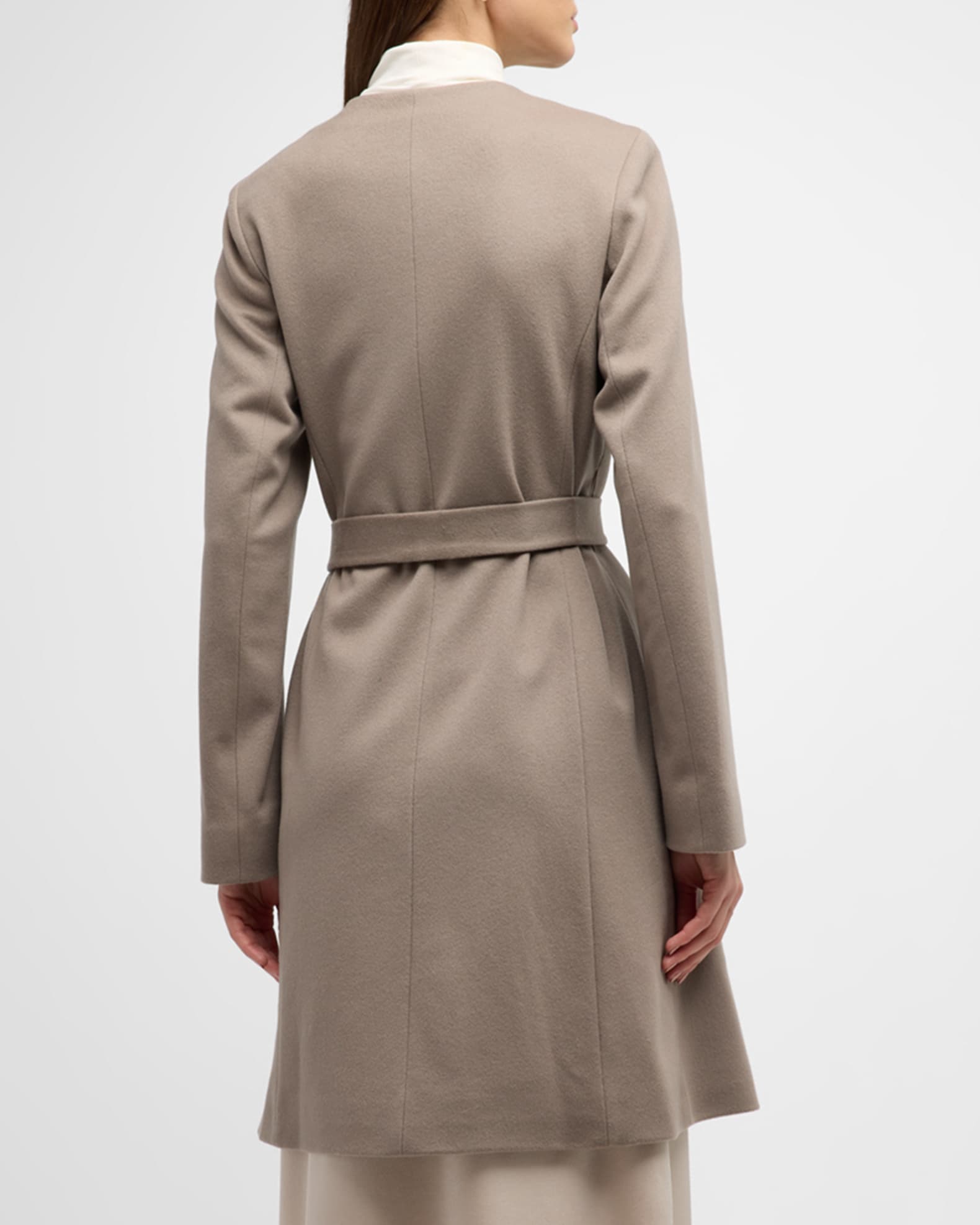 Fleurette Alva Belted Wool Top Coat | Neiman Marcus