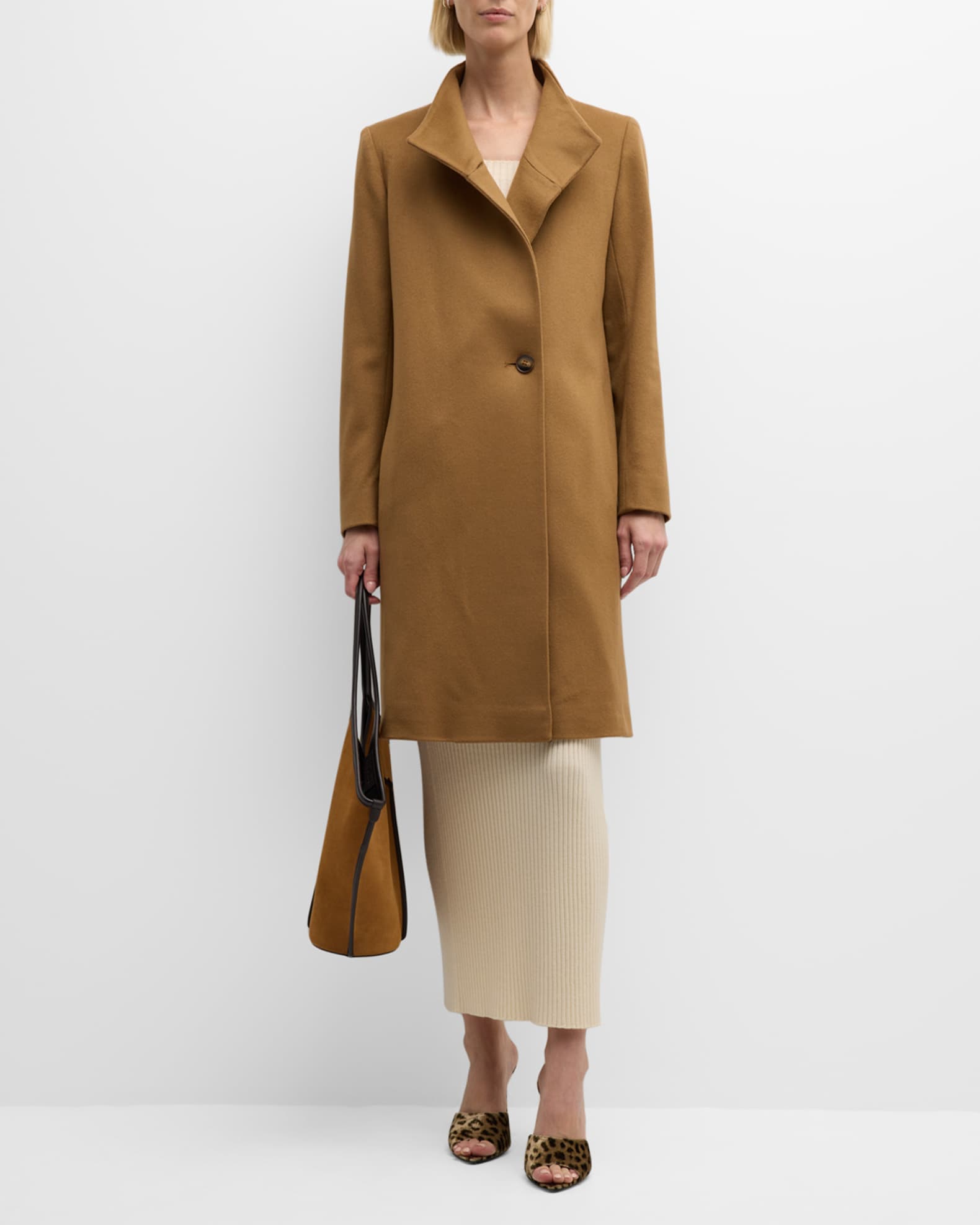 Fleurette Vick Wool Overcoat | Neiman Marcus