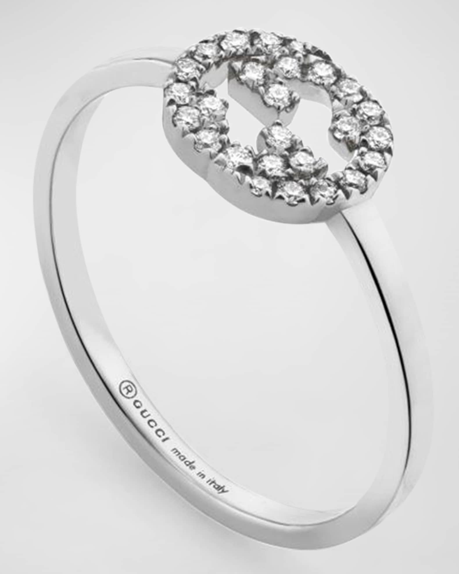 Gucci Diamond Interlocking G Ring | Neiman Marcus
