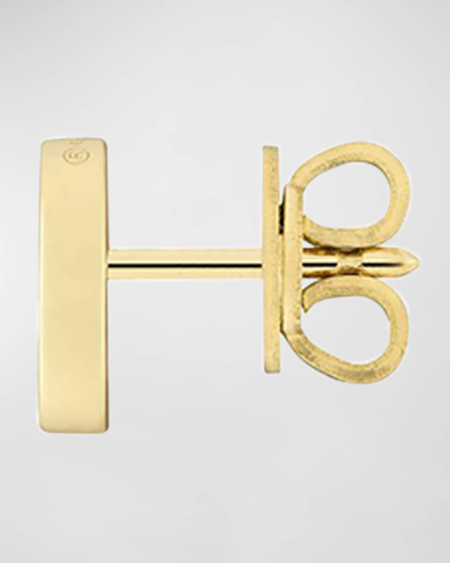 Gucci 18K Yellow Gold Interlocking G Stud Earrings | Neiman Marcus