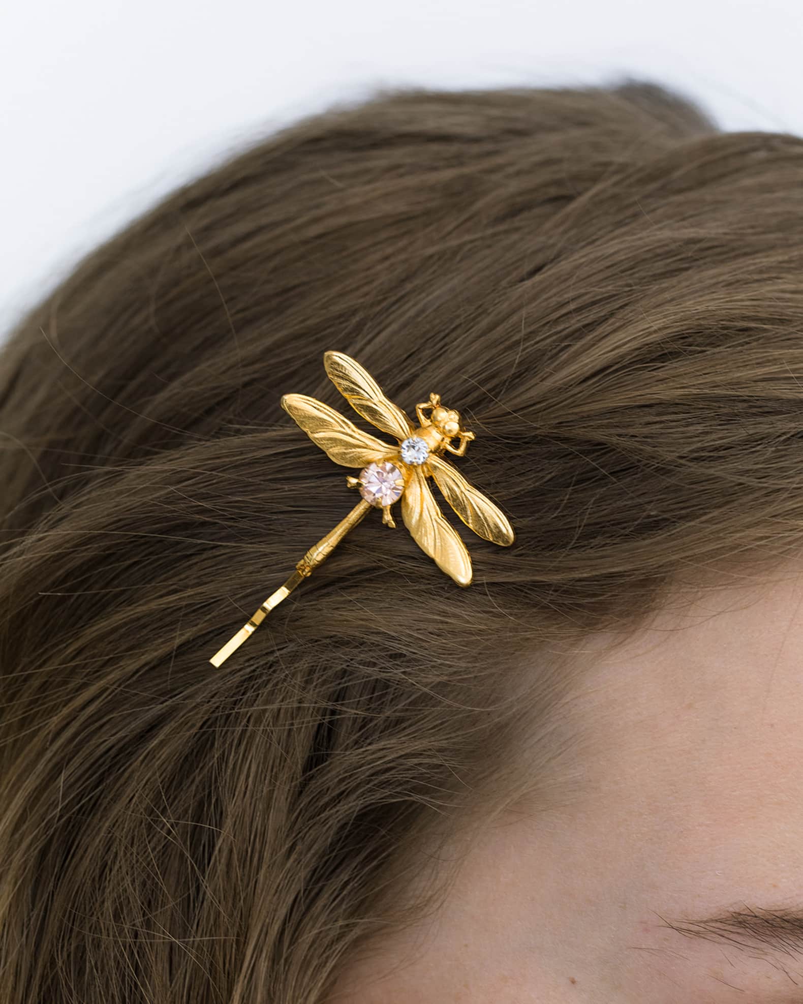 Jennifer Behr Emery Embellished Dragonfly Bobby Pin | Neiman Marcus