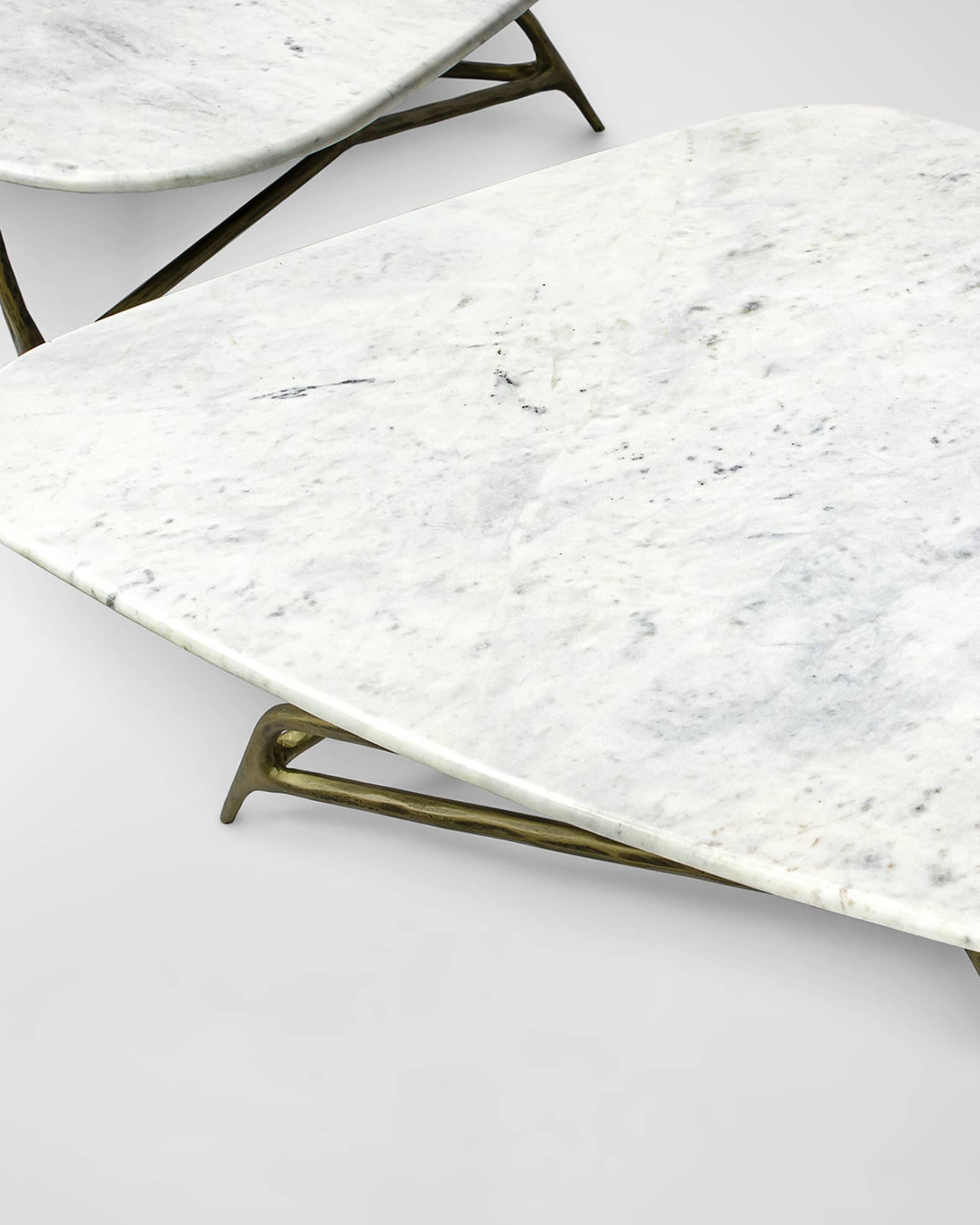 Palecek Orlando Marble Coffee Table 17" | Neiman Marcus