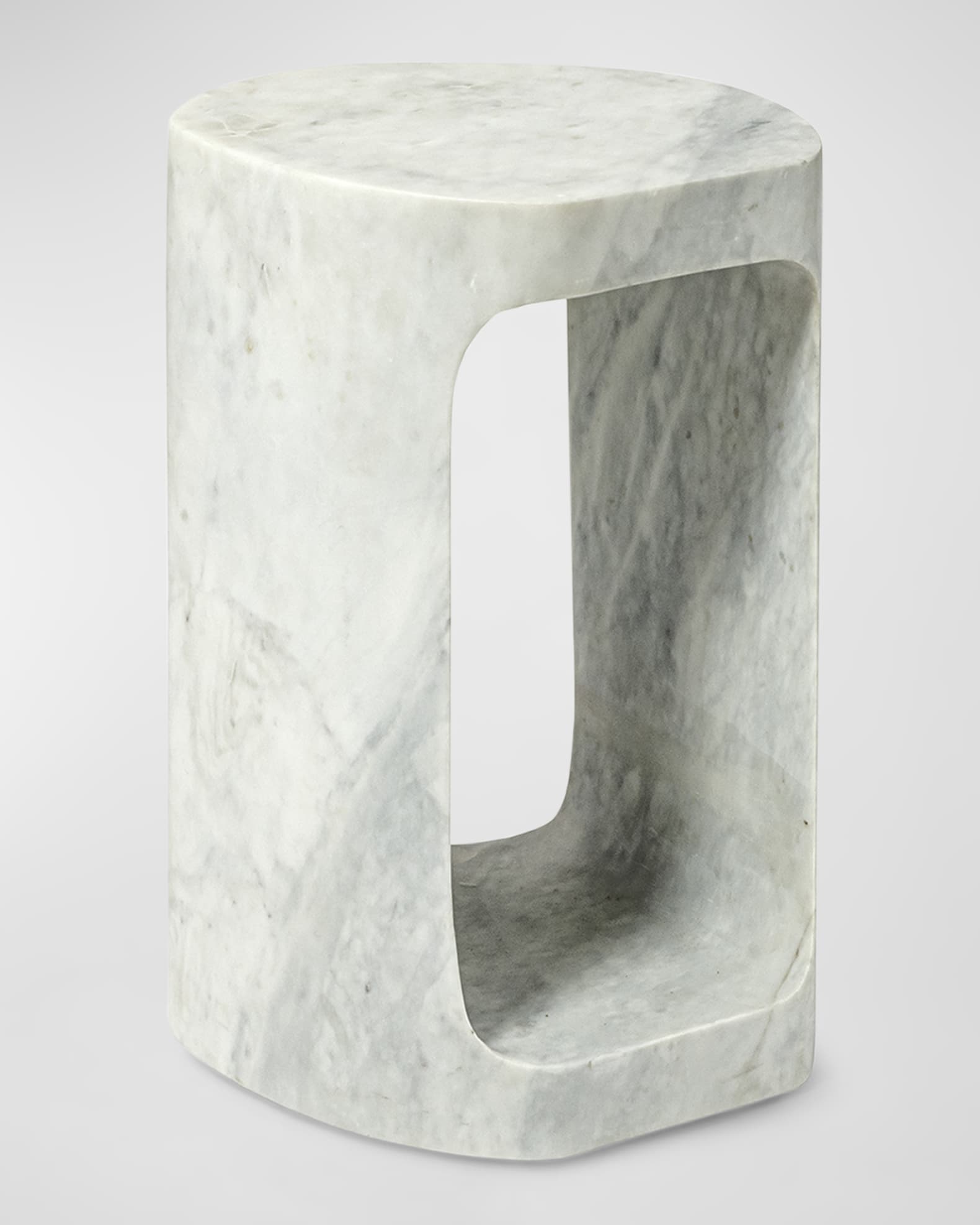 Palecek Bianca Marble Side Table | Neiman Marcus