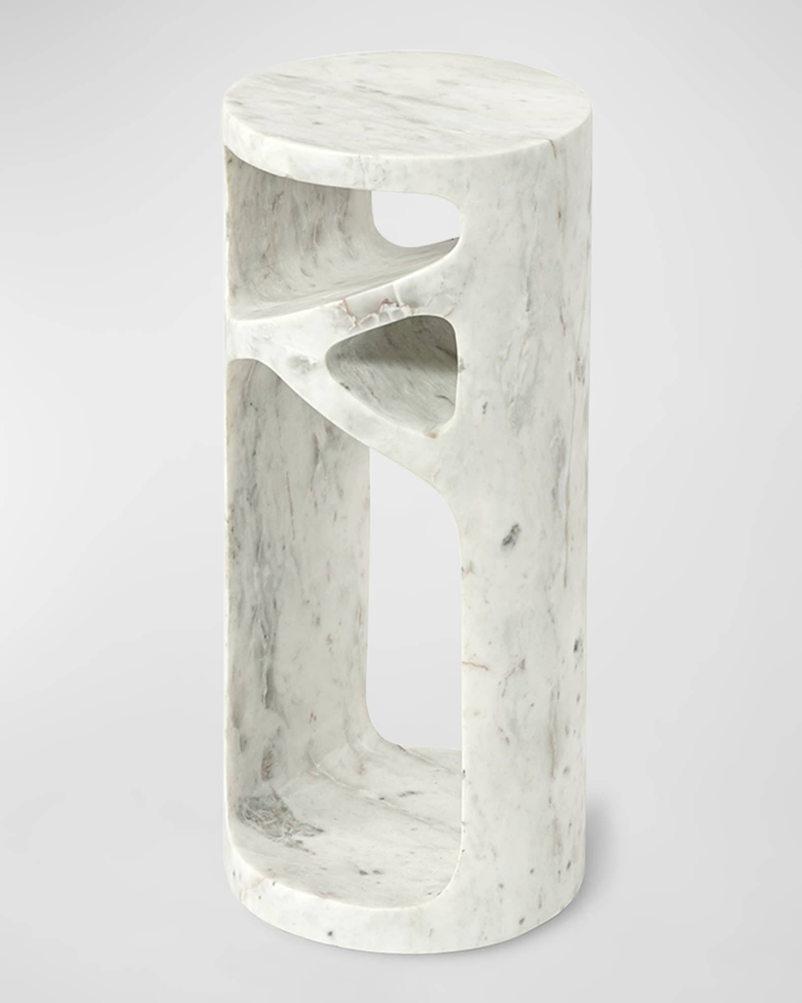 Palecek Lena Marble Accent Table 18" | Neiman Marcus