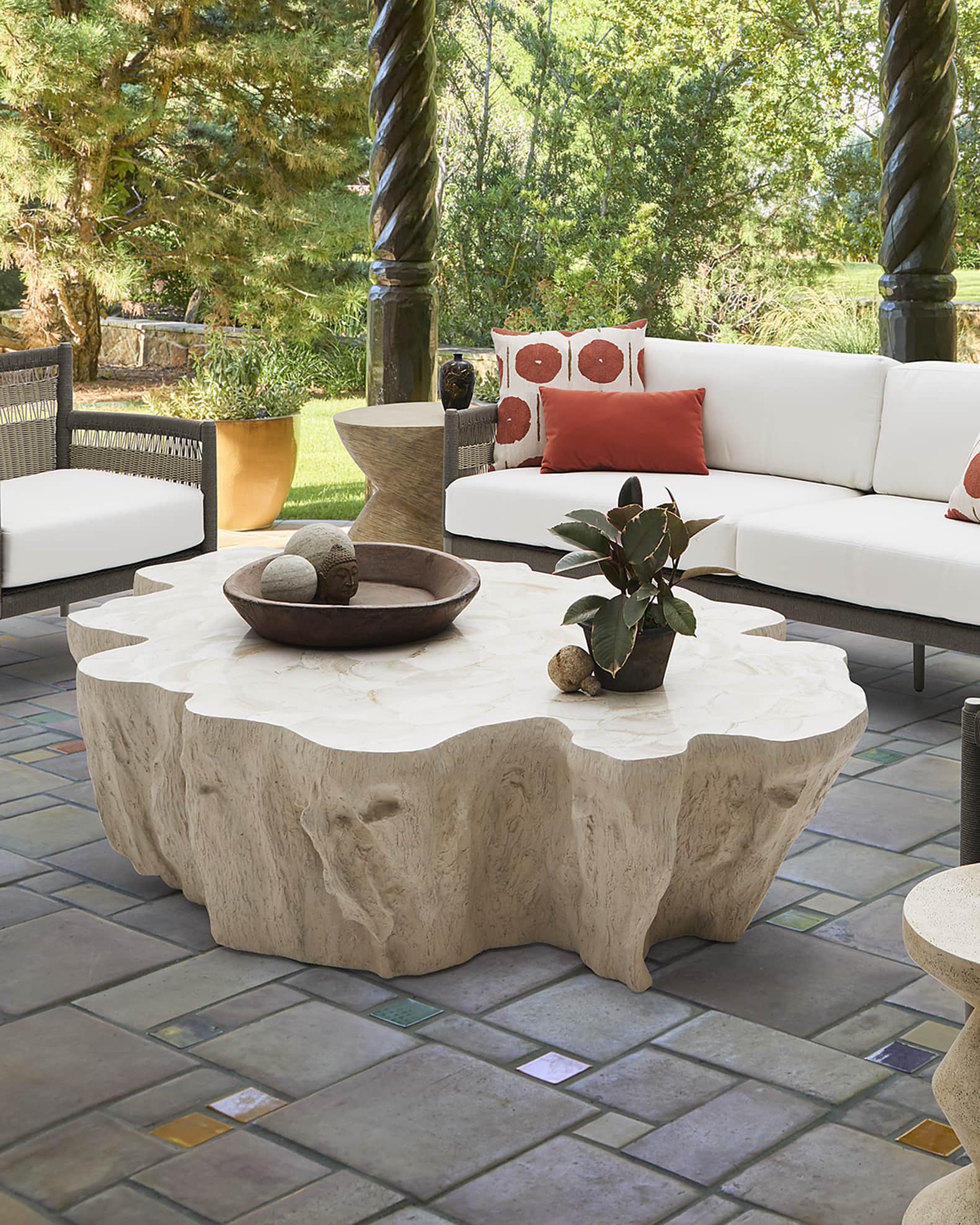 Palecek Marcela Outdoor Coffee Table | Neiman Marcus