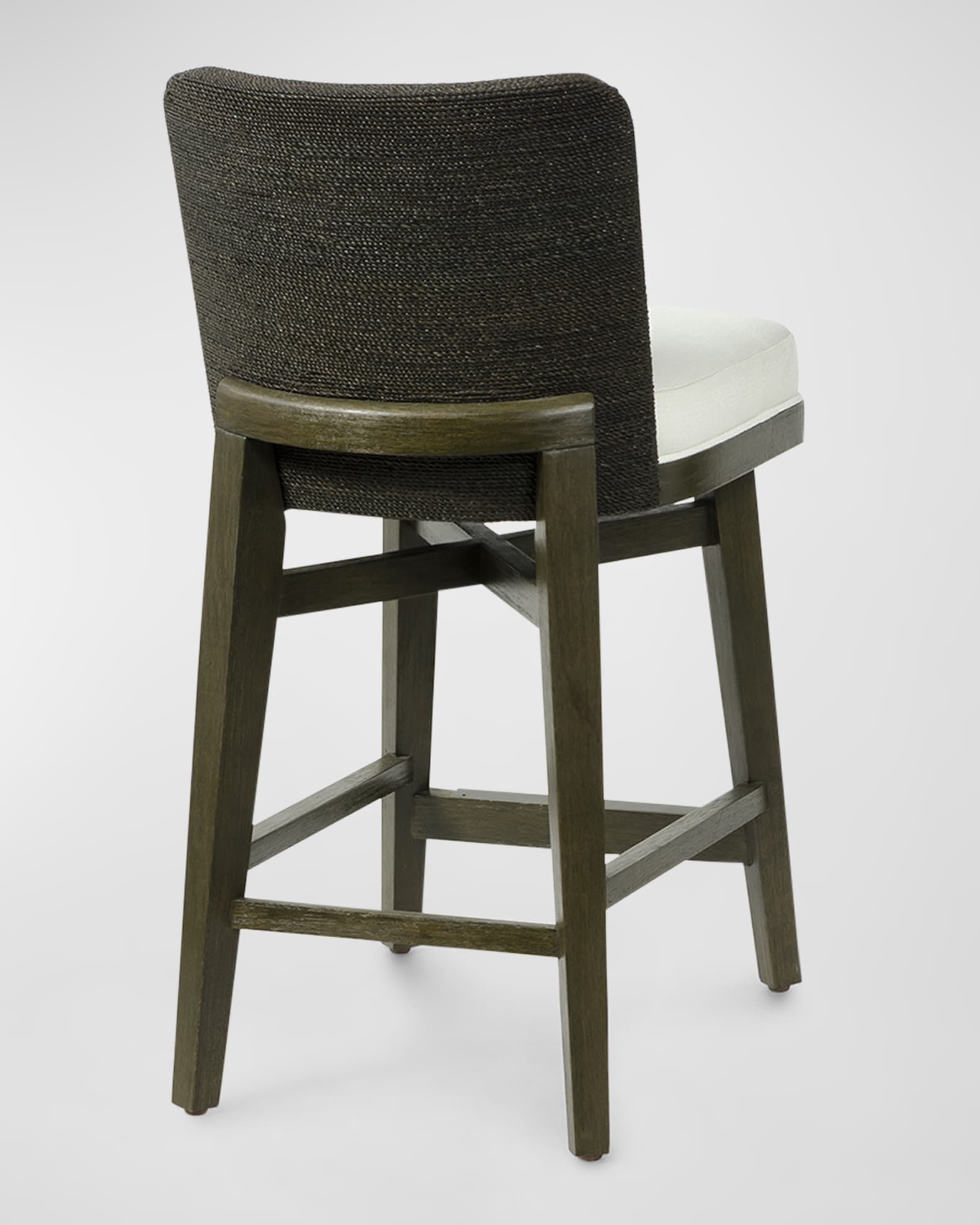 Palecek Francis Counter Stool, 24" - Charcoal | Neiman Marcus
