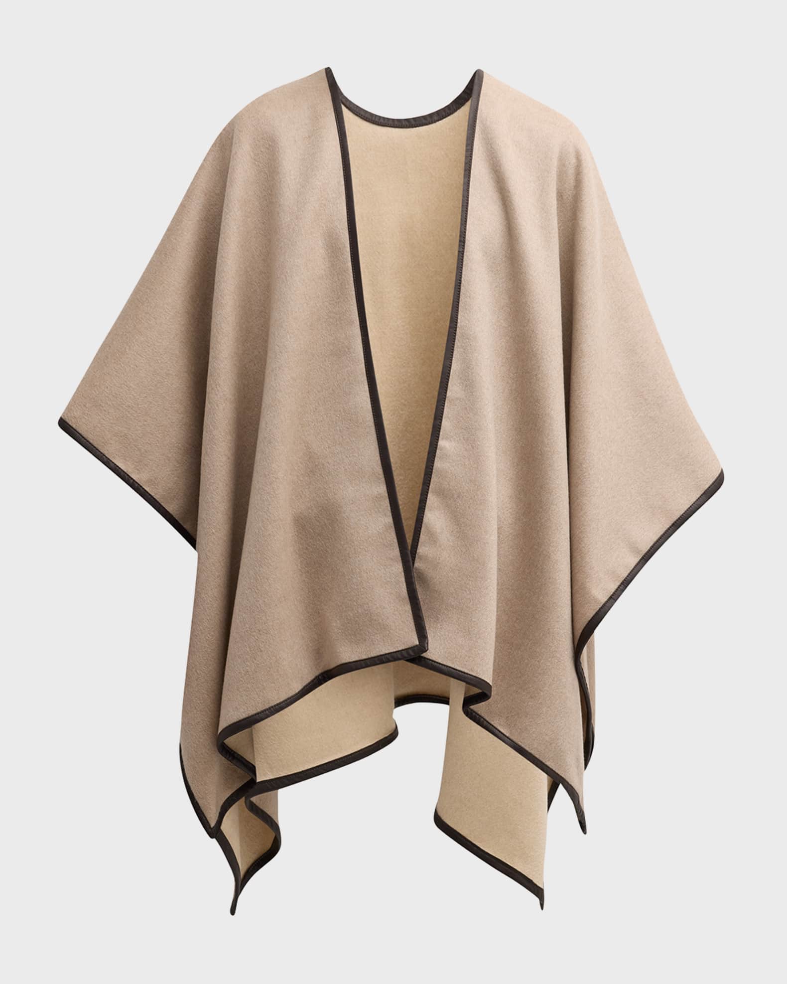 Sofia Cashmere Angular Reversible Cashmere Cape | Neiman Marcus