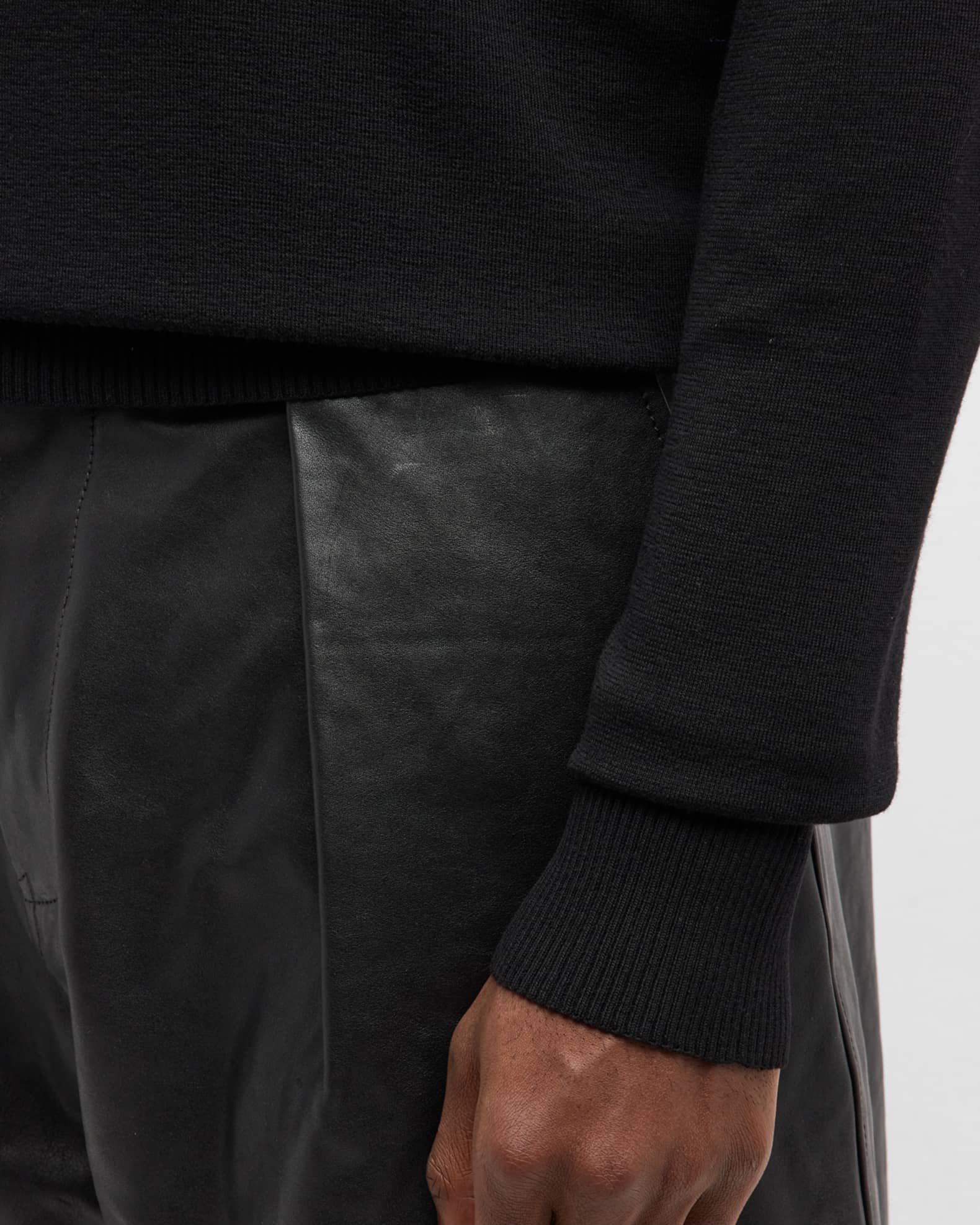 Burberry Men's Embroidered-Back Wool Sweater | Neiman Marcus