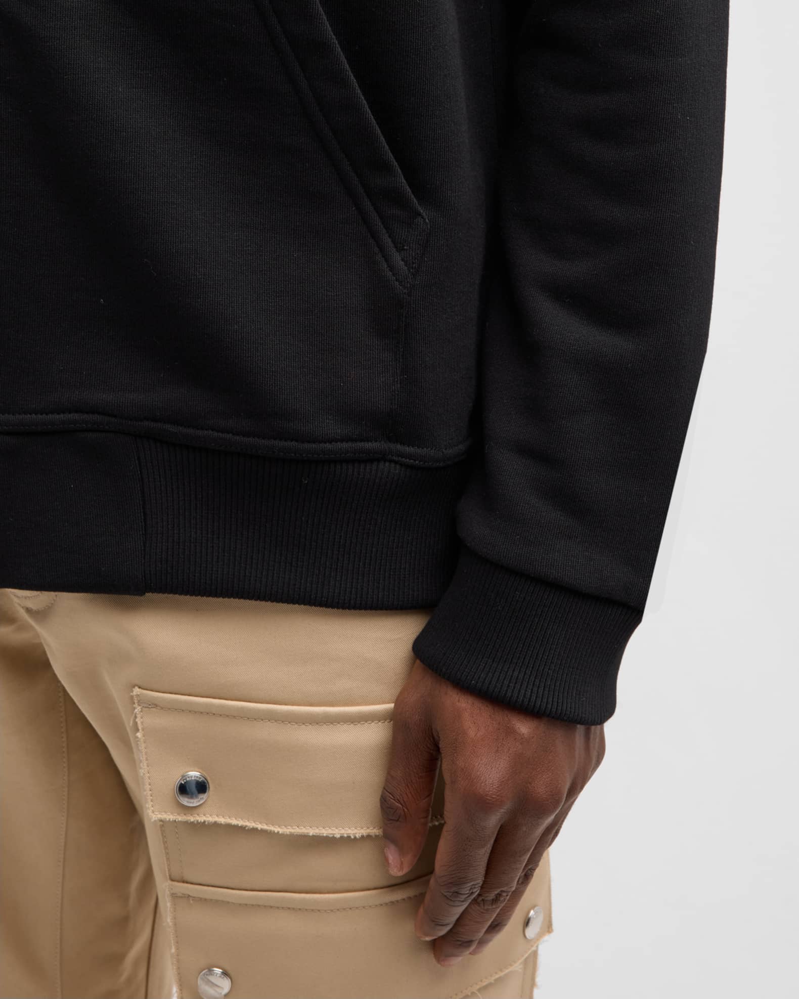 Burberry Men's Samuel Full-Zip Check Hoodie | Neiman Marcus